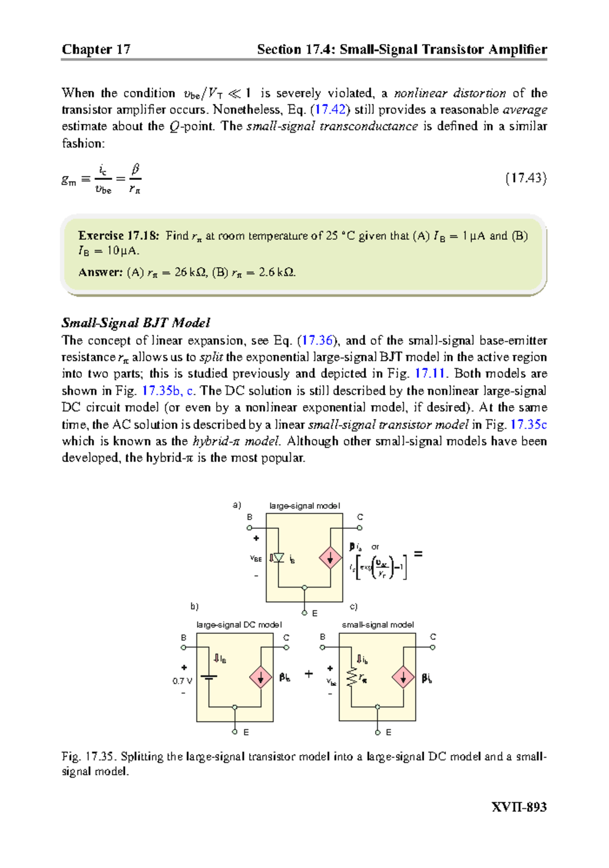 Practical Electrical Engineering-302 - When the condition υbe=V T 1 is ...