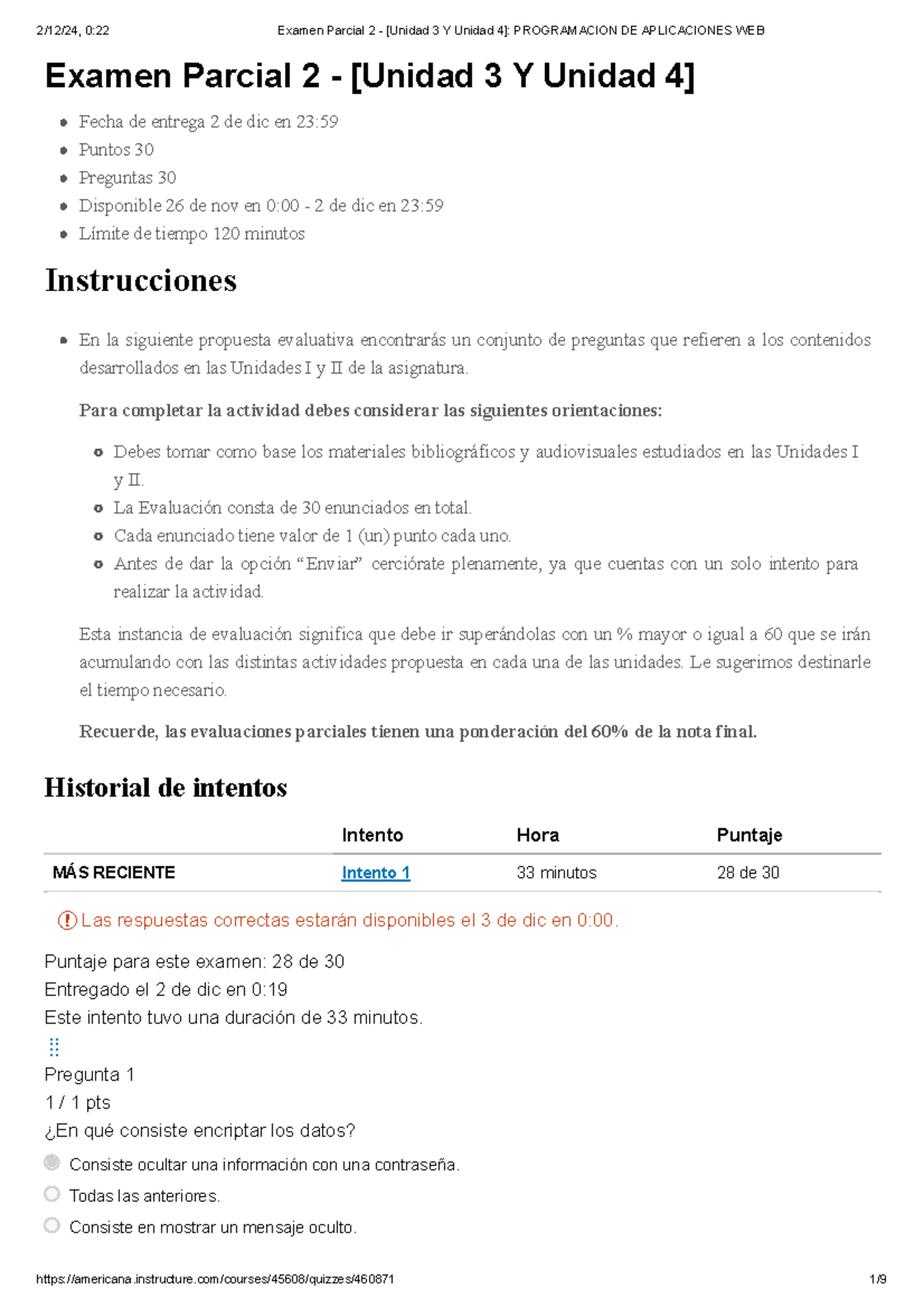 Examen Parcial 2 - [Unidad 3 Y Unidad 4] Programacion DE Aplicaciones WEB - Examen Parcial 2 ...