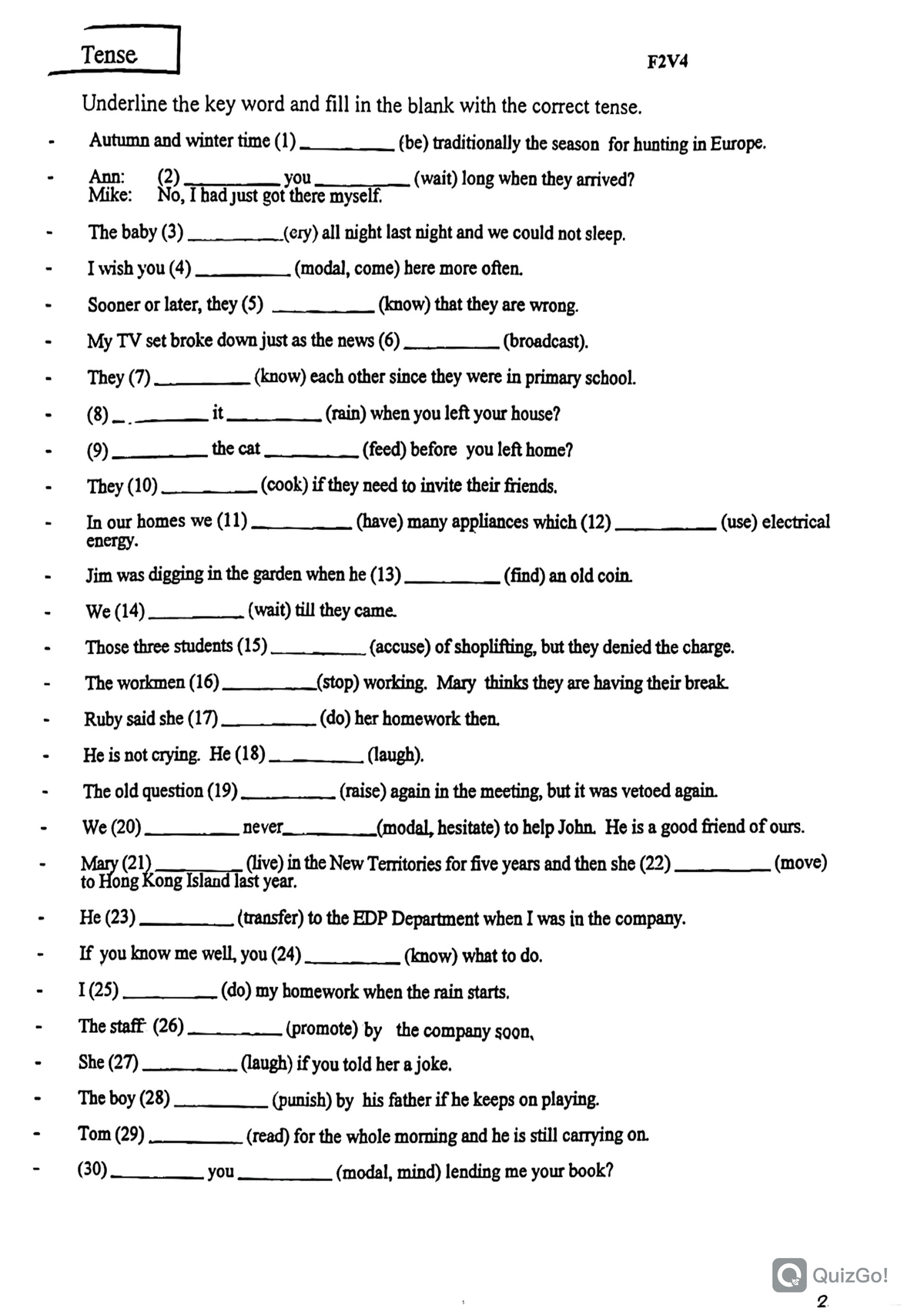 Quiz Go-English 8th Grade Fall Test Paper - DSE Maths - Studocu