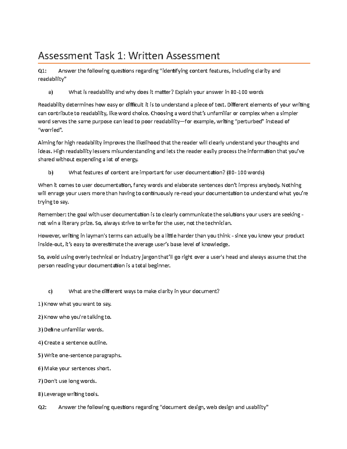 Ictict 301-2001 71 - this is a sample - Assessment Task 1: Written ...