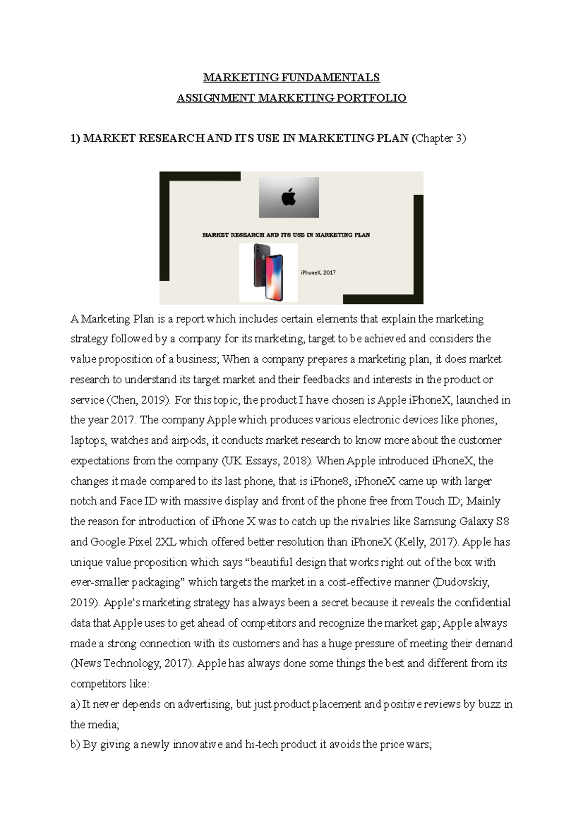 Marketing portfolio - MARKETING FUNDAMENTALS ASSIGNMENT MARKETING ...