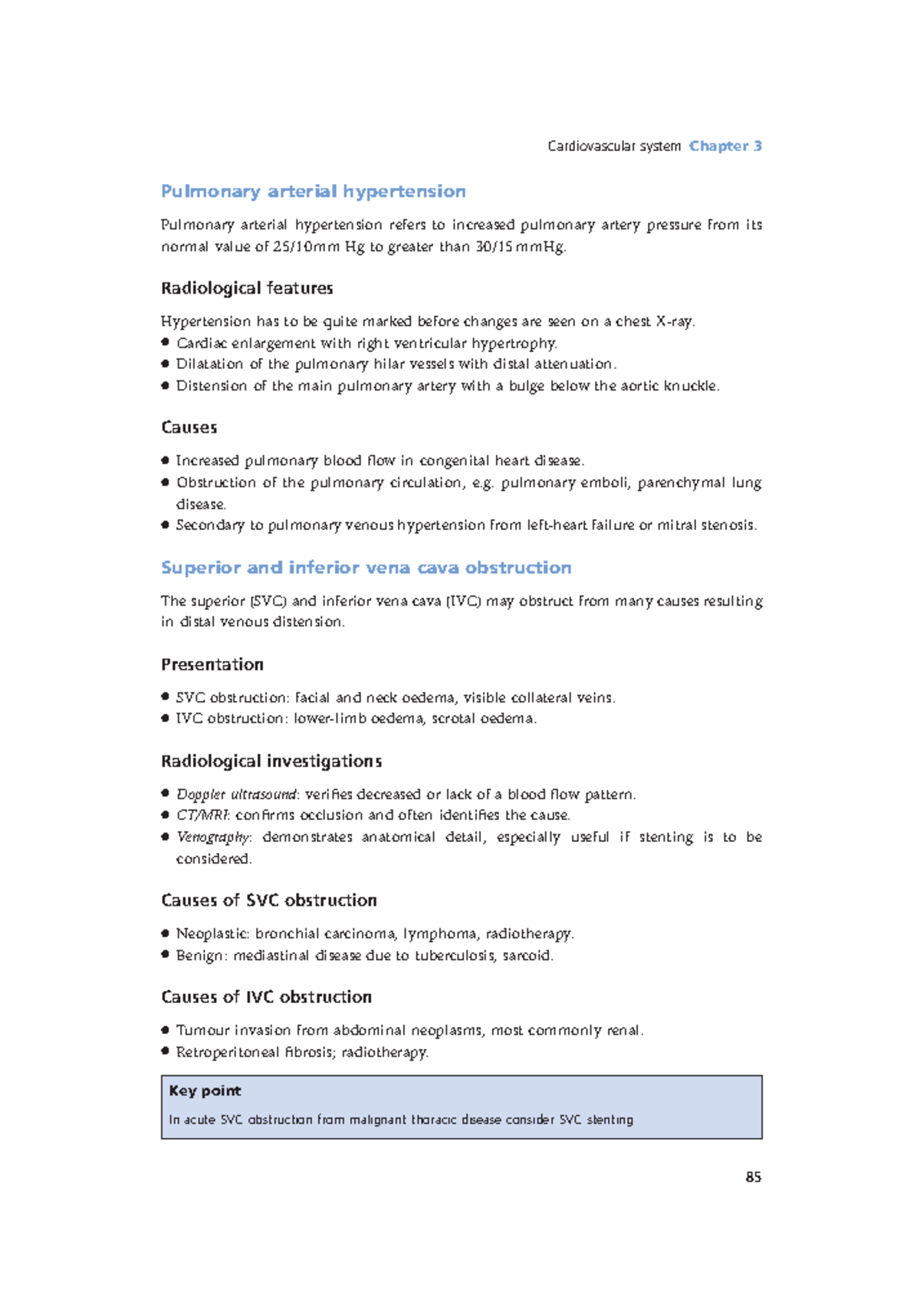 Radiology Lecture Notes pdf (29) - Cardiovascular system Chapter 3 85 ...