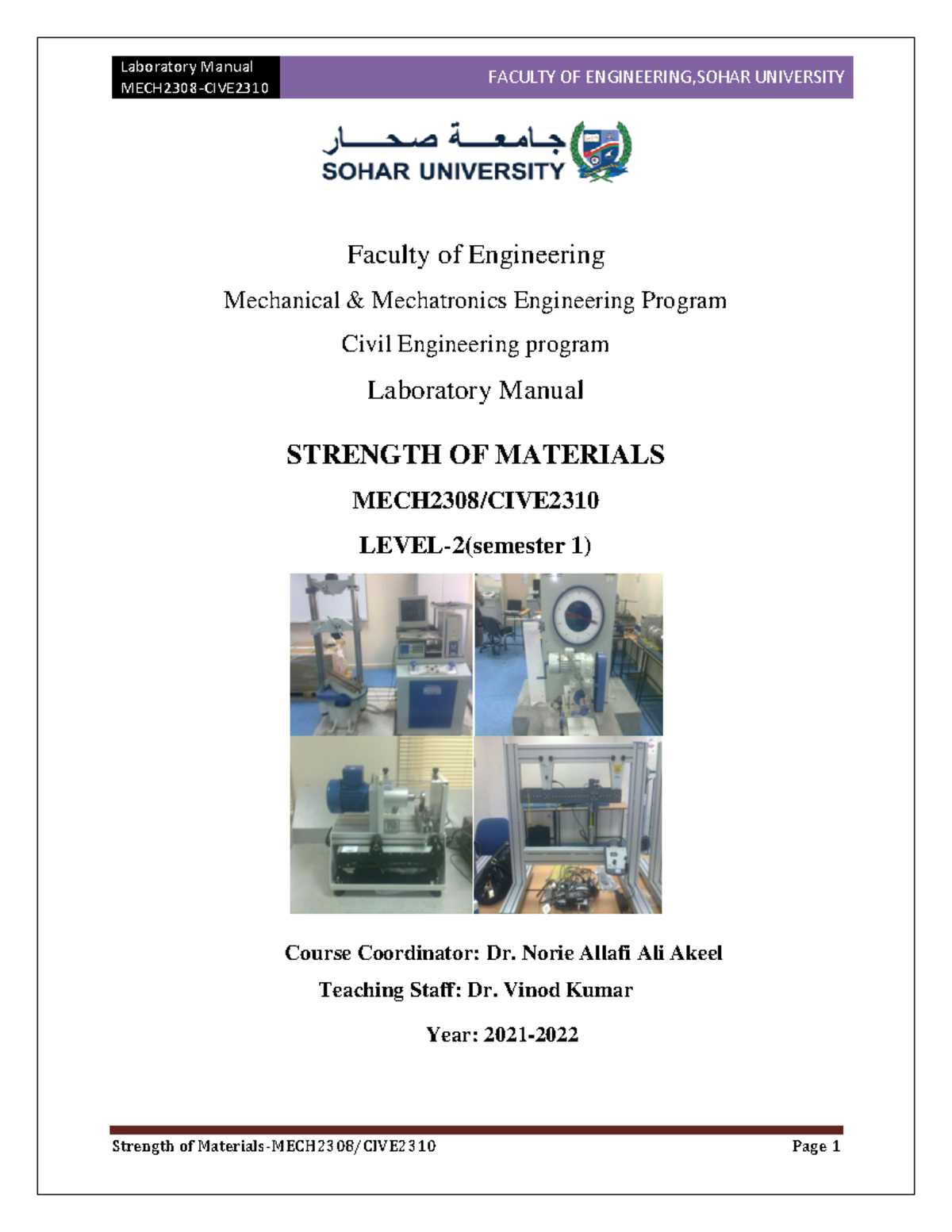 Lab-1- Stress and Strain Analysis in a Thin Walled Cylinder Lab ...