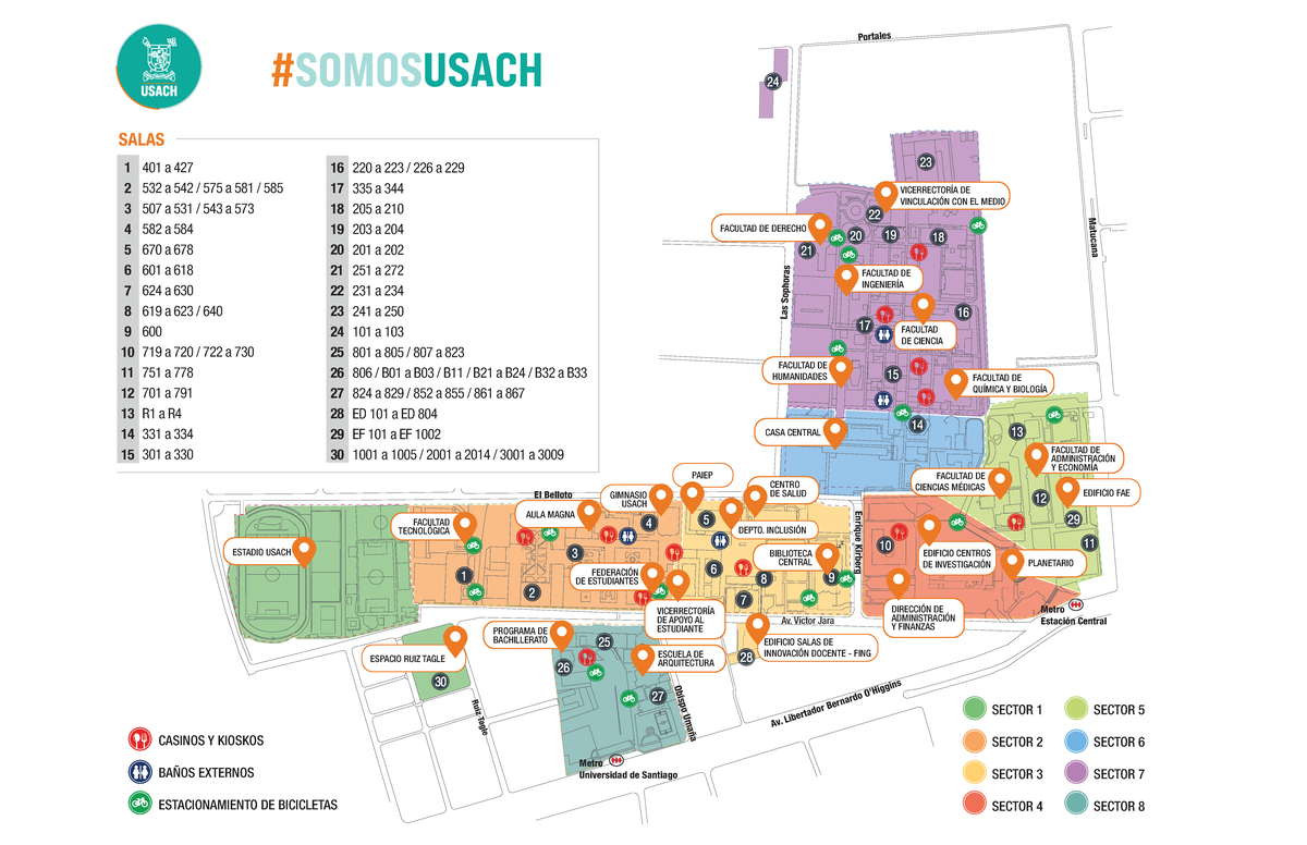 Mapa Usach V2023 - ... - FACULTAD DE DERECHO VICERRECTORÍA DE ...