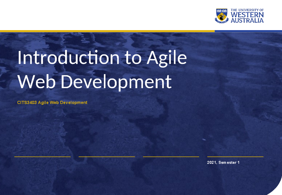 Introduction to Agile Web Development - Introduction to Agile Web ...