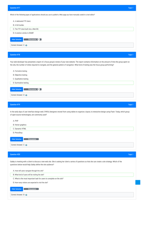 2 - question samples of CIW user interface exam - ( , . & $ - Studocu