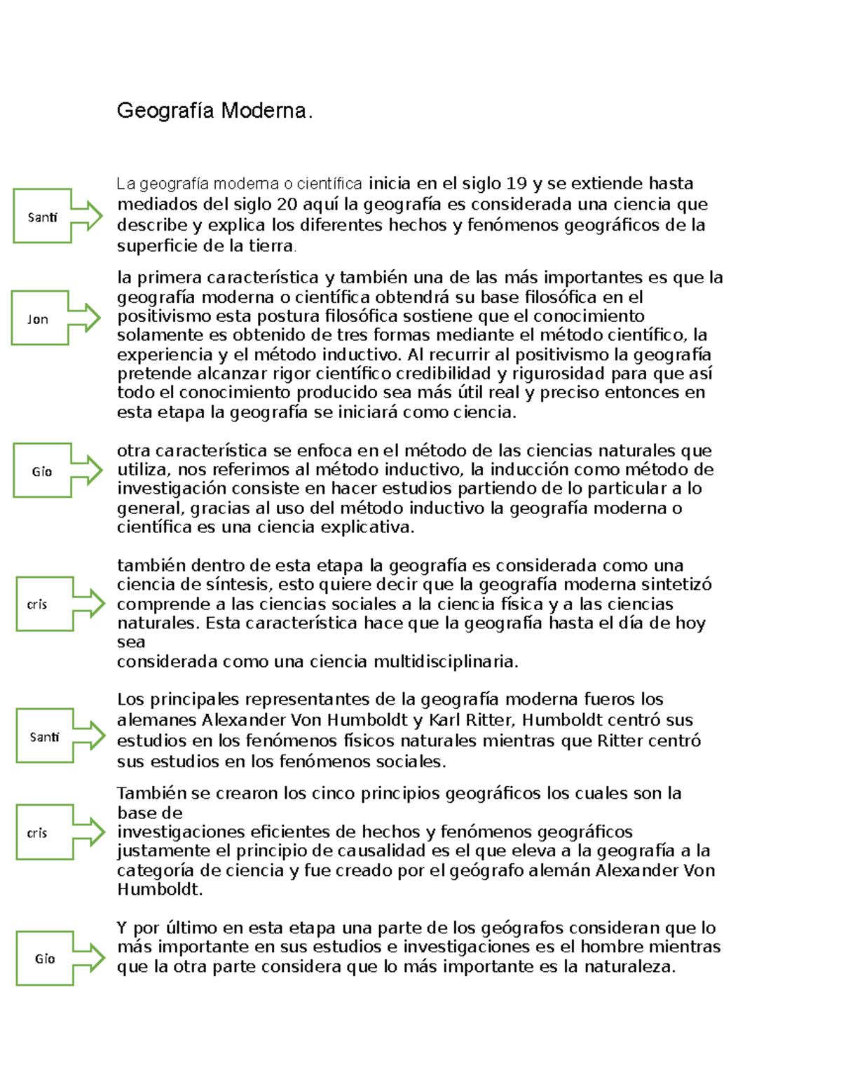 Geografía Moderna - geografia - Geografía Moderna. La geografía moderna ...