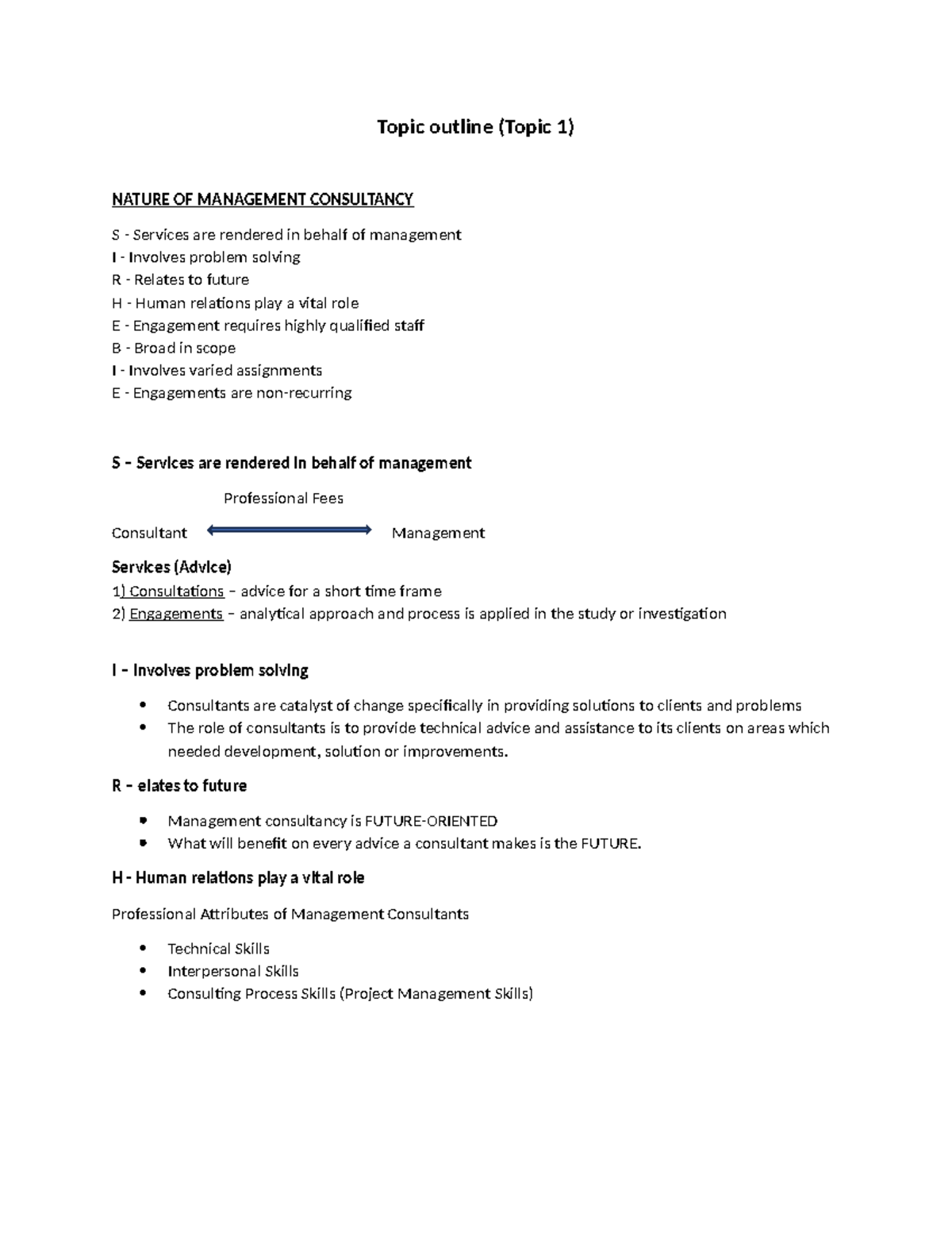 Accounting 202 Prelim Topic 1&2 - Topic outline (Topic 1) NATURE OF ...