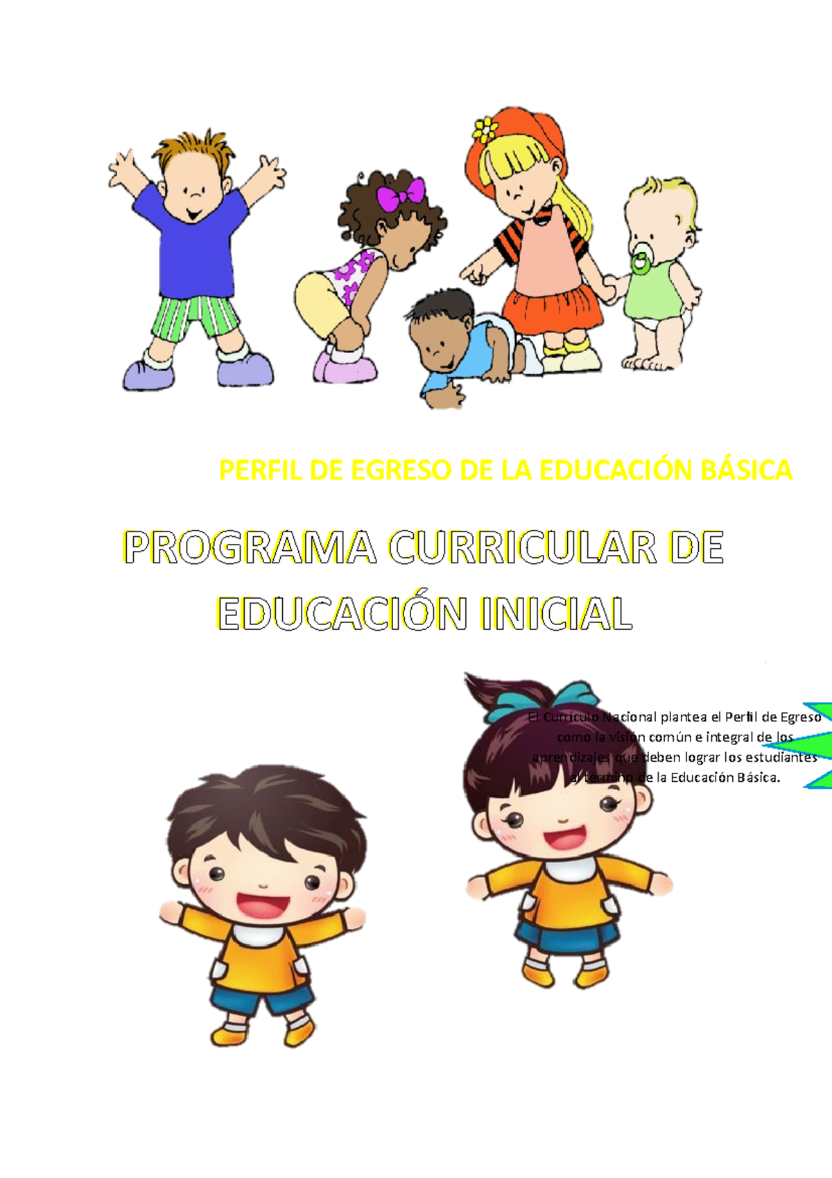 Programa Curricular DE Educación Inicial 2 - PROGRAMA CURRICULAR DE ...