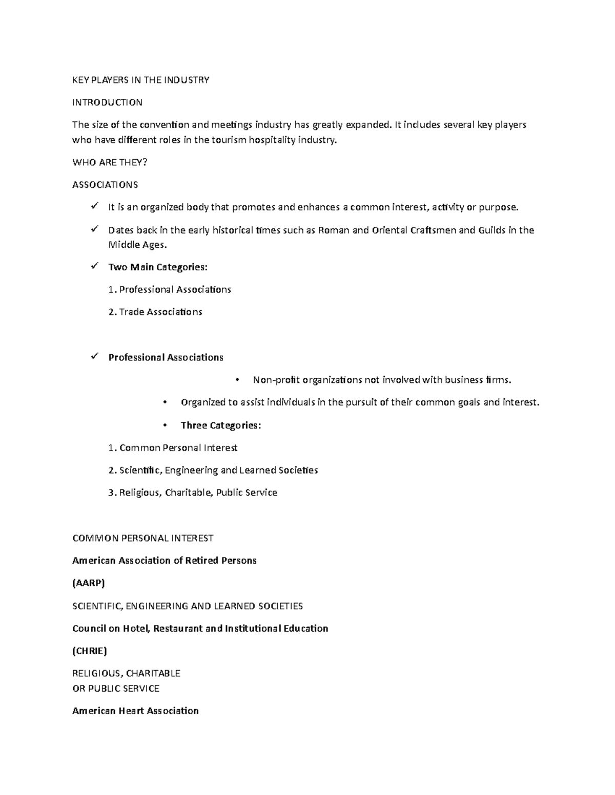 Chapter 2 - Key Players in the Industry - KEY PLAYERS IN THE INDUSTRY ...