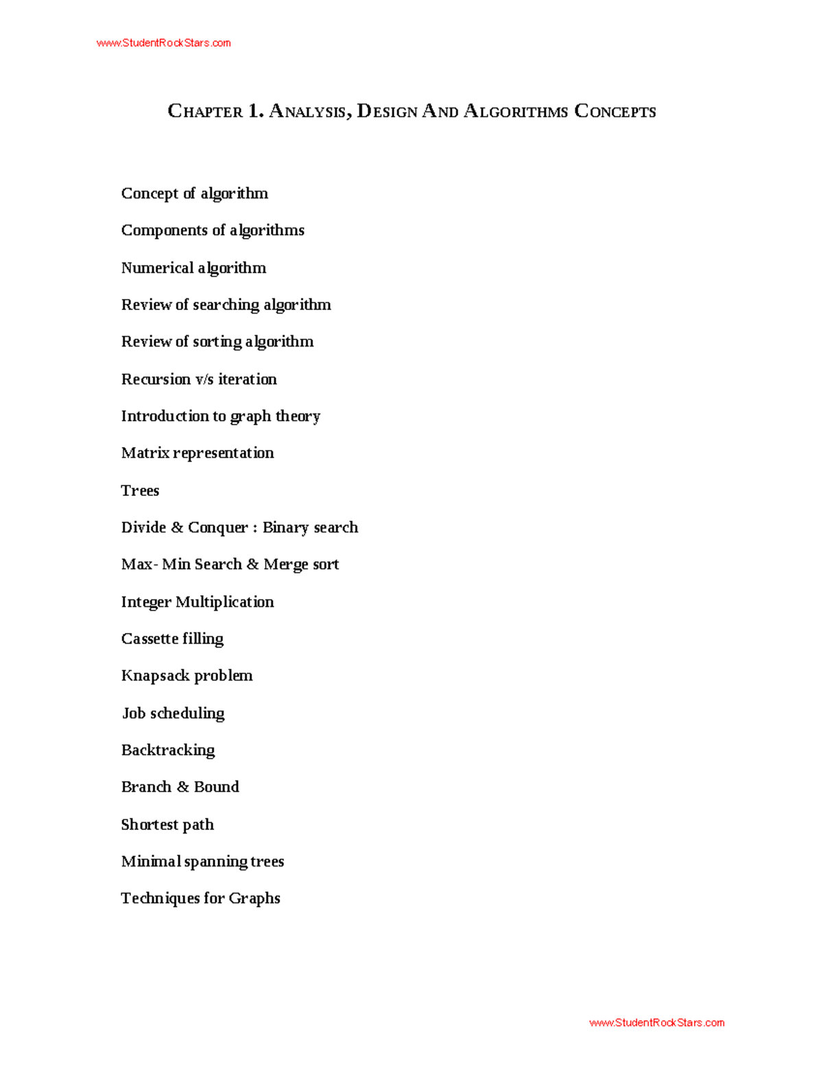 Chapter 1.Analysis.Design - CHAPTER 1. ANALYSIS, DESIGN AND ALGORITHMS CONCEPTS Concept of ...