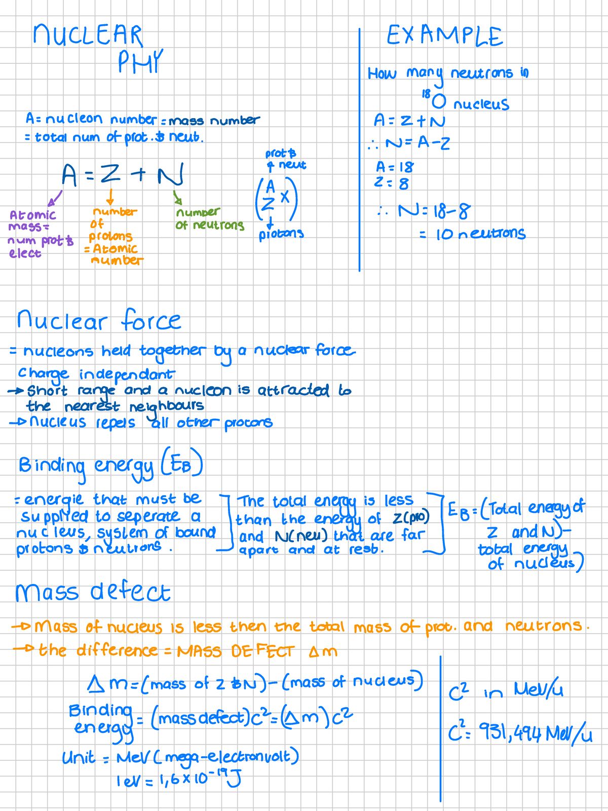 Nuclear physics lecture summary - NUCLEAR EXAMPLE PHY How many neutrons ...
