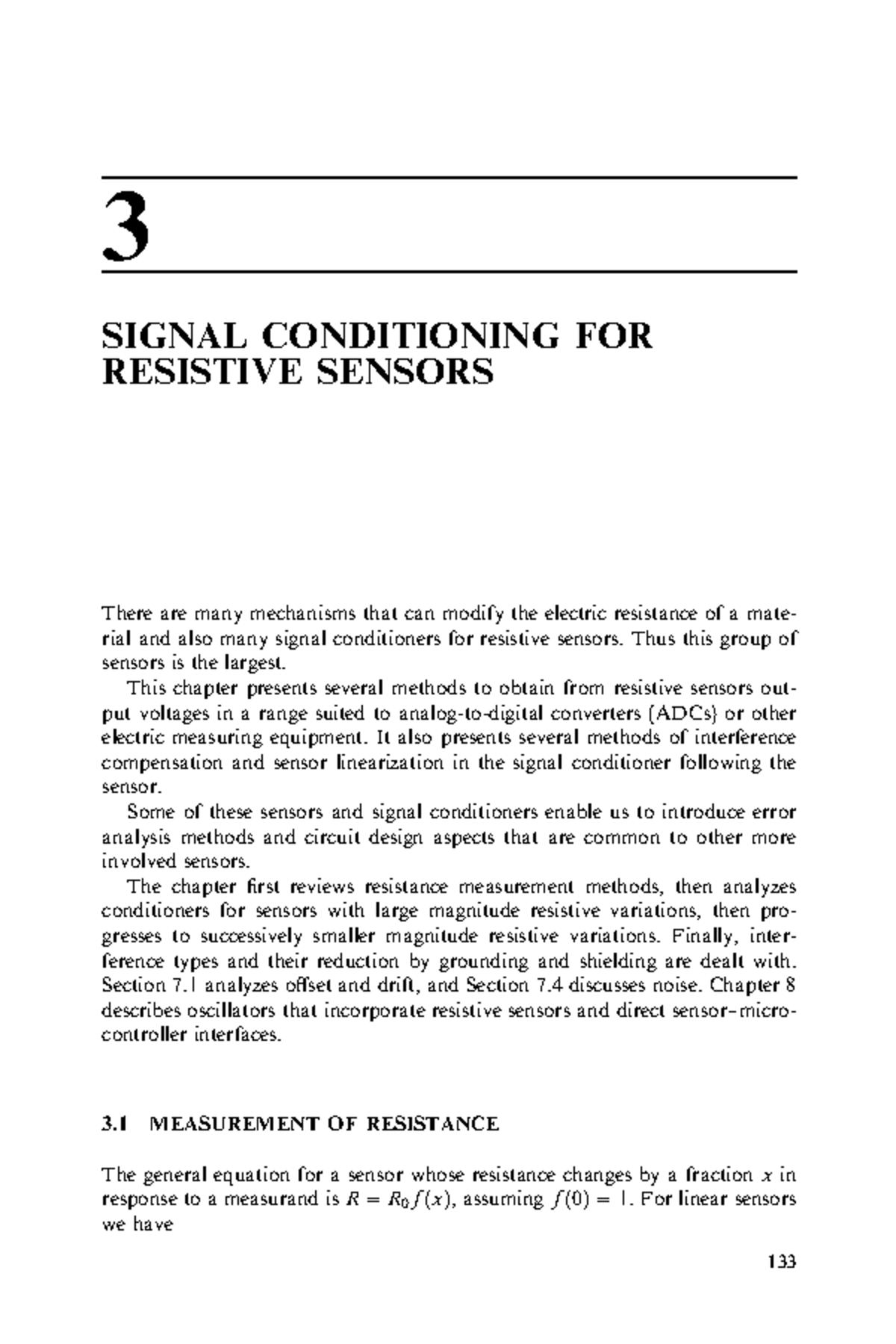 Sensor and Signaling Conditionaling Part-3 - 3 SIGNAL CONDITIONING FOR ...