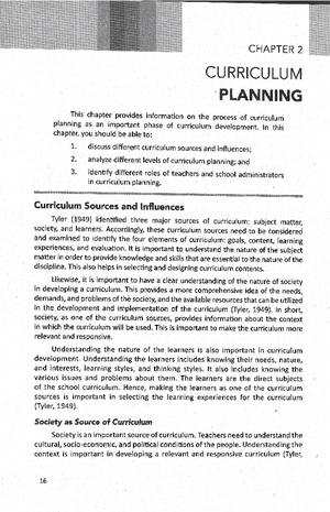Curriculum Development - Cyclical Models - BSEd-Mathematics - Studocu