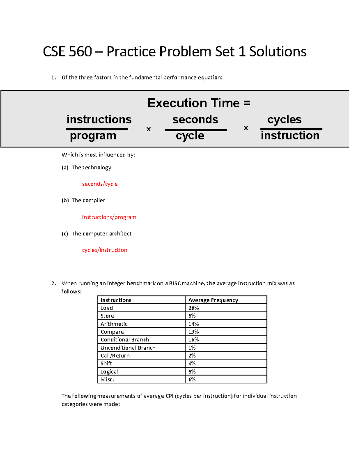 CSE560 2017-2018 Problem Set 1 - Solutions - CSE 560 – Practice Problem ...