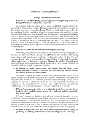 IB review final - Summary International Business I - I/ Ch: The Challenging World of ...