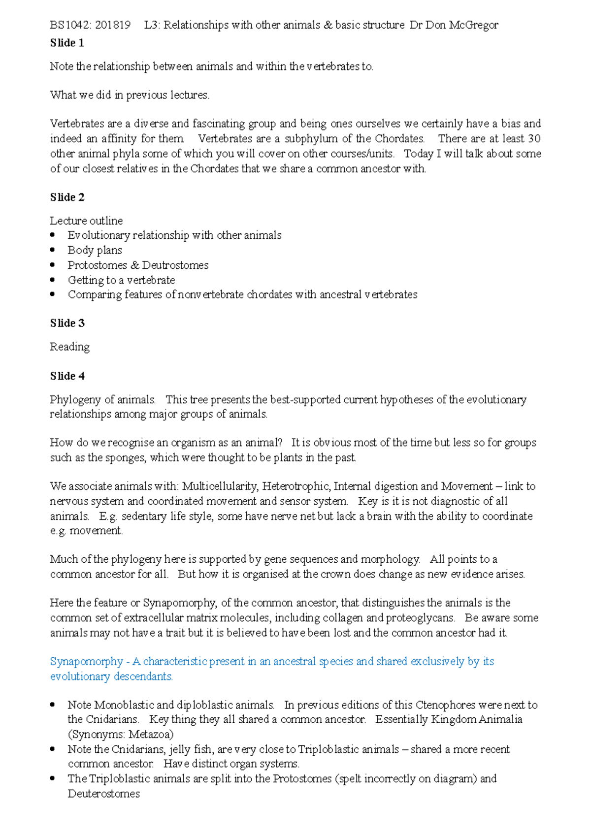 Relationships with others 2019 20 notes - BS1042: 201819 L3 ...