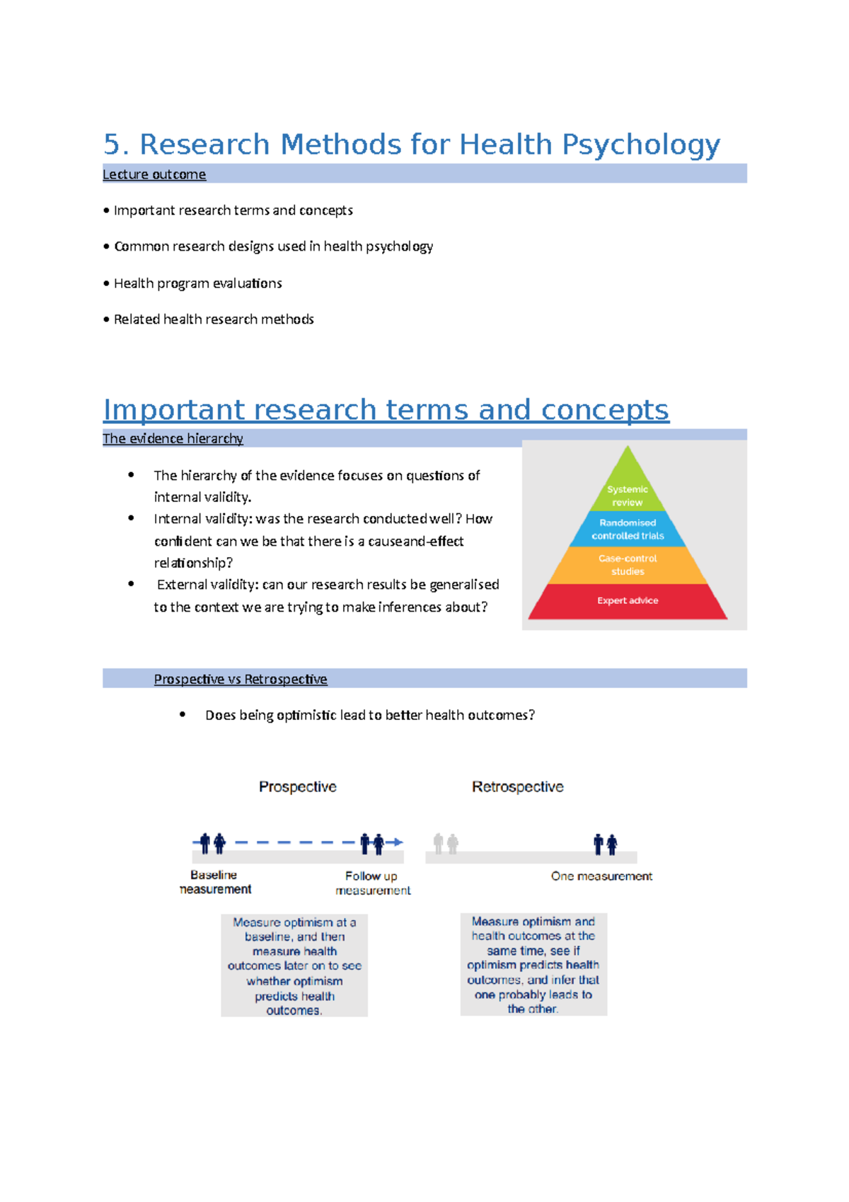 5. Research Methods for Health Psychology - 5. Research Methods for ...