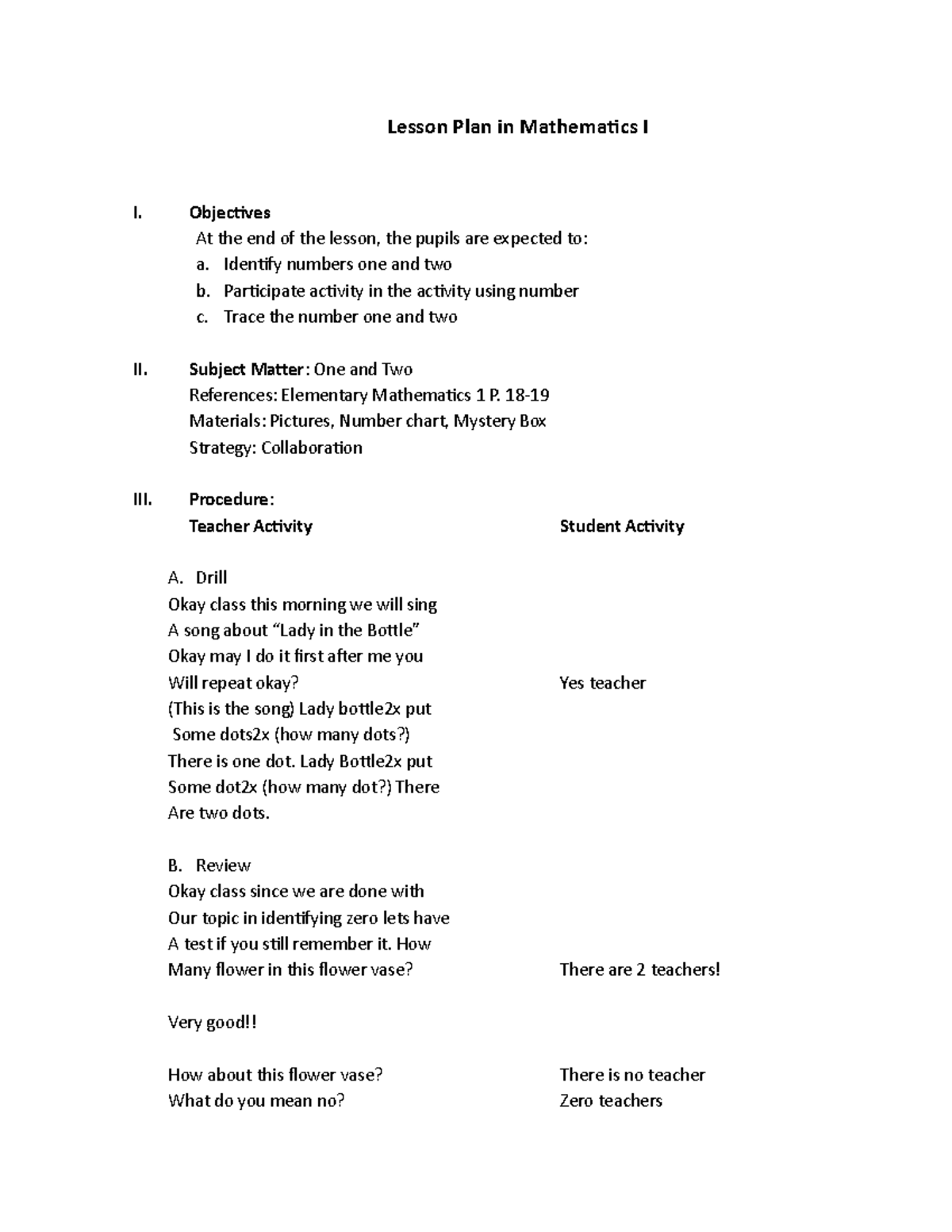 Margie GAMAO (mathematics) LESSON PLANNING - Lesson Plan in Mathematics ...