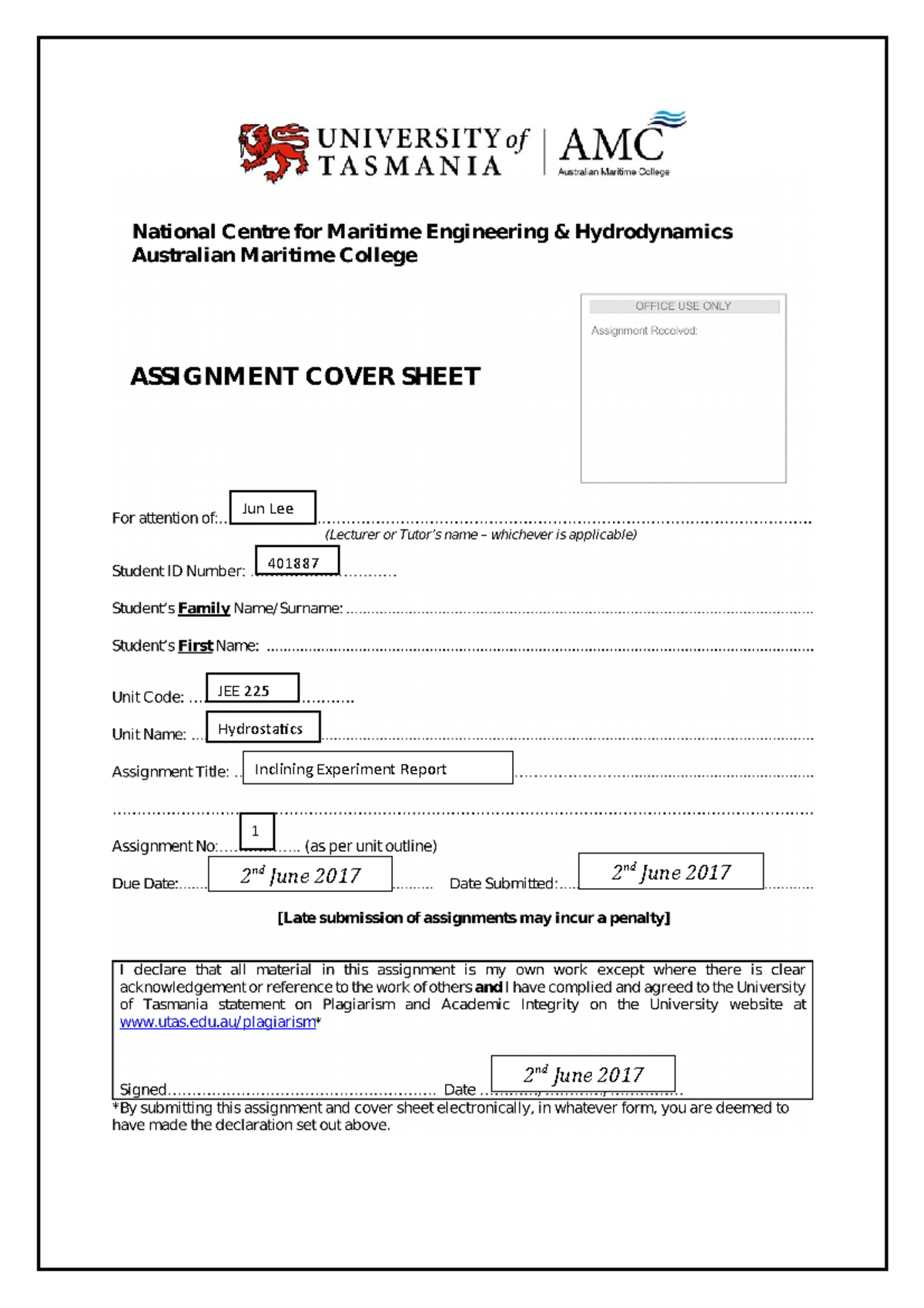 Group 8b Report Final edit1 - 2 nd June 2017 Jun Lee 1 2 nd June 2017 2 ...