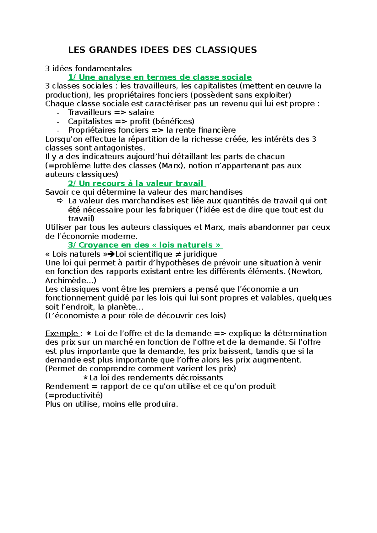 LES Grandes Idees DES Classiques - LES GRANDES IDEES DES CLASSIQUES 3 ...