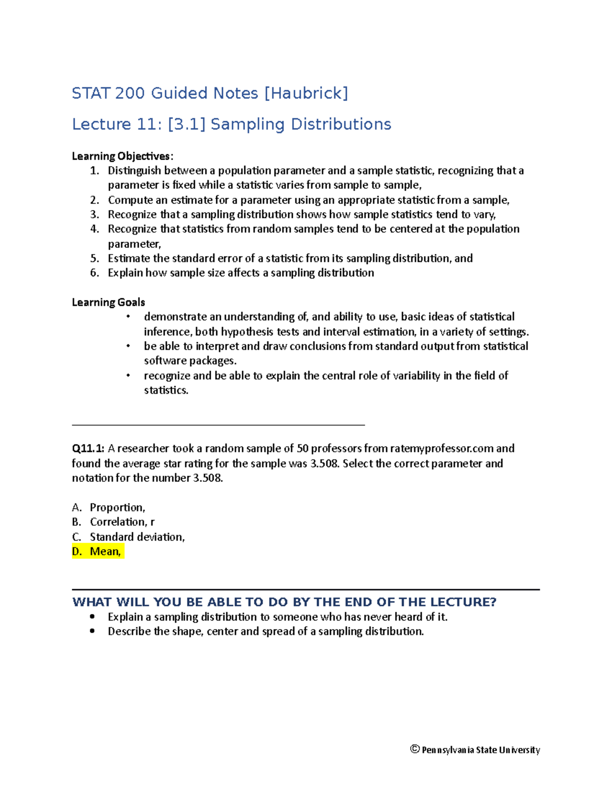 Lecture 11 [3.1] Guided Notes FA22 - STAT 200 Guided Notes [Haubrick ...