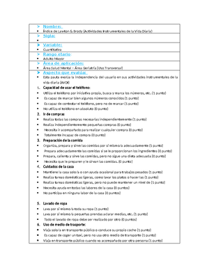 Zarit drive - pautas - NOMBRE: Escala de Carga de Zarit SIGLA: ZBI ...