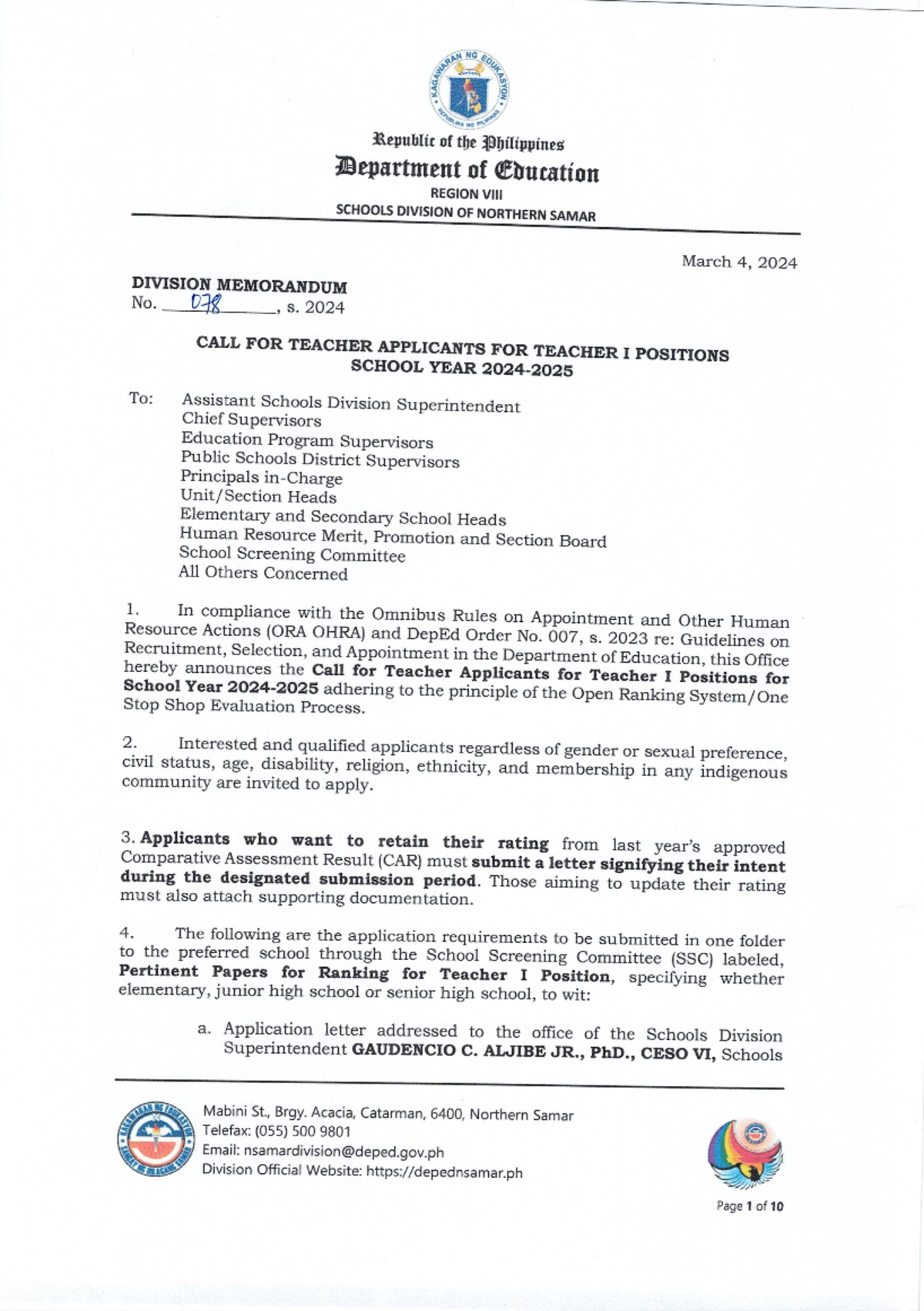 DM 078 s 2024 - Good - BSBA Human Resource Management - Studocu