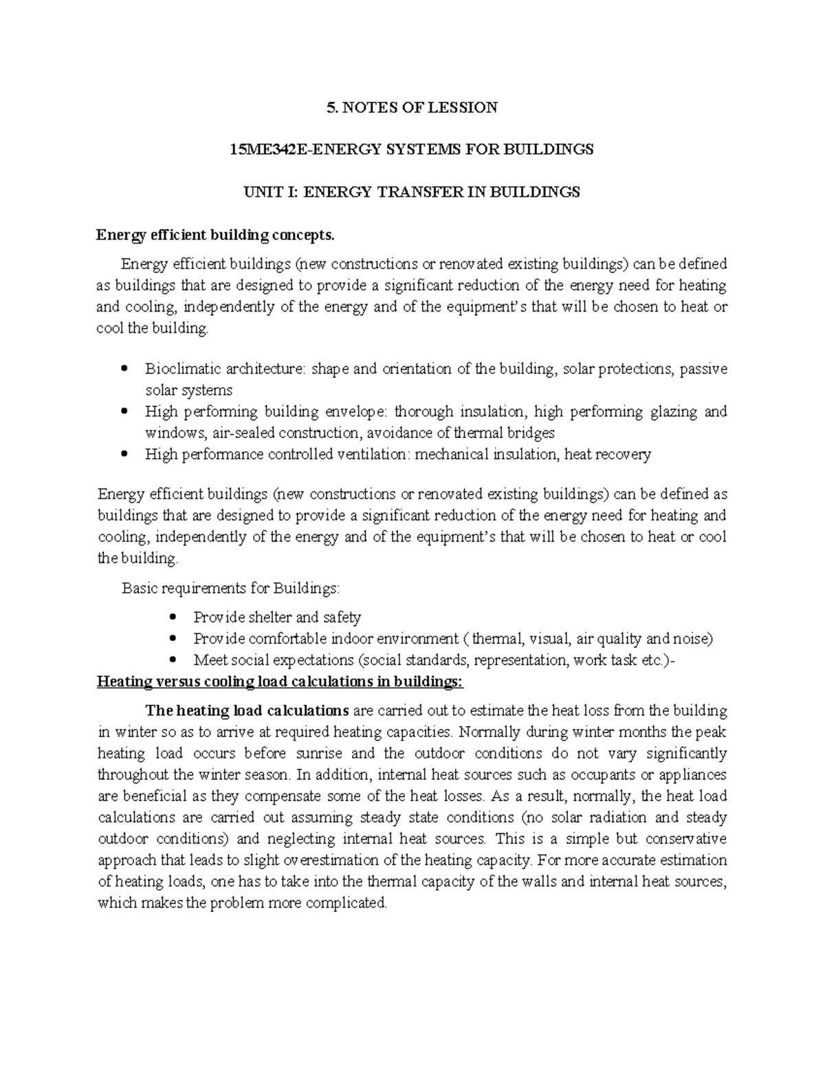 ESB Course Material Unit 1 to 5 - 5. NOTES OF LESSION 15ME342E-ENERGY ...