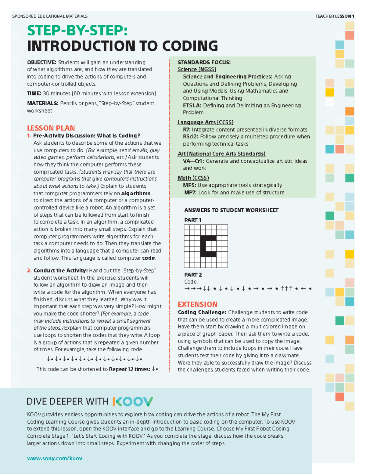 Introduction to coding practice from year - DIVE DEEPER WITH STEP-BY ...
