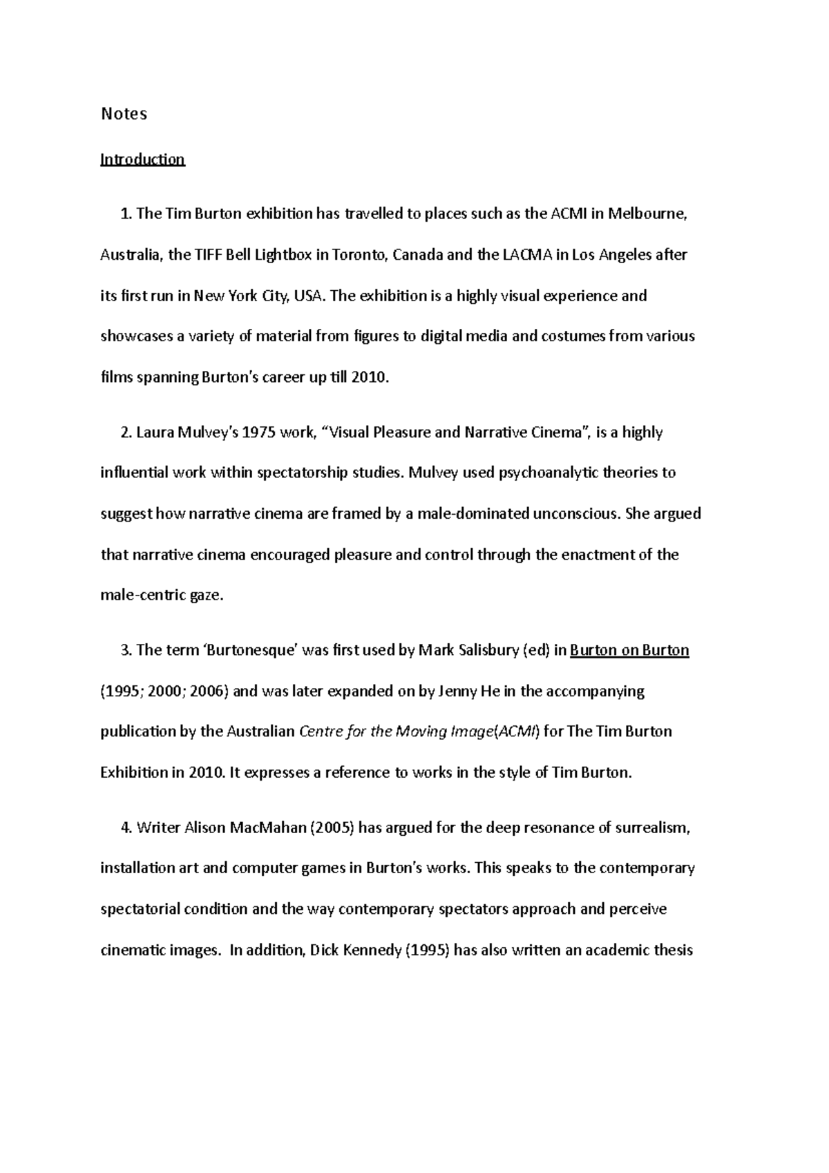 Notes The Tim Burton - Catatan kuliah Fakultas Bahasa dan Seni - Notes ...