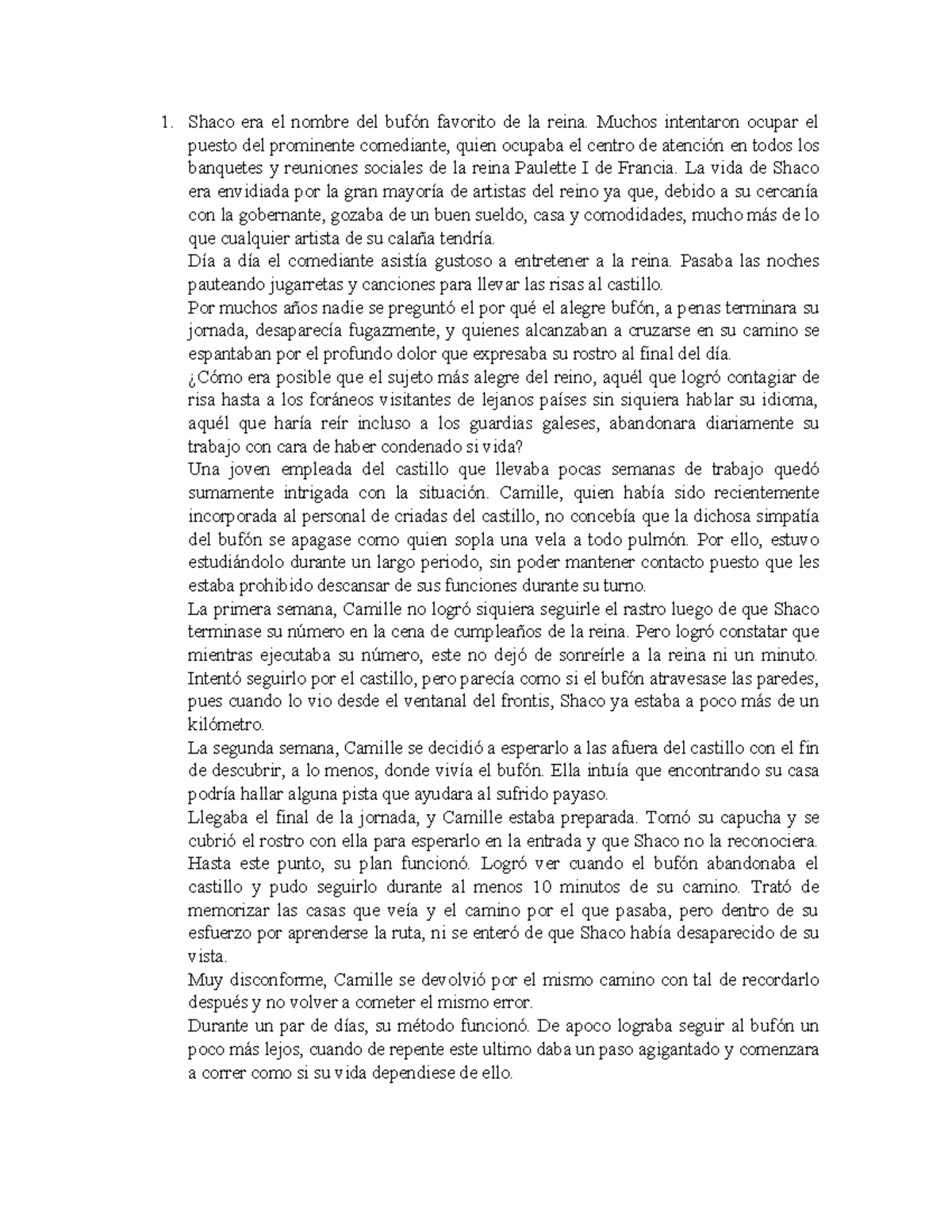 Utilitarismo - 1. Shaco era el nombre del bufón favorito de la reina ...
