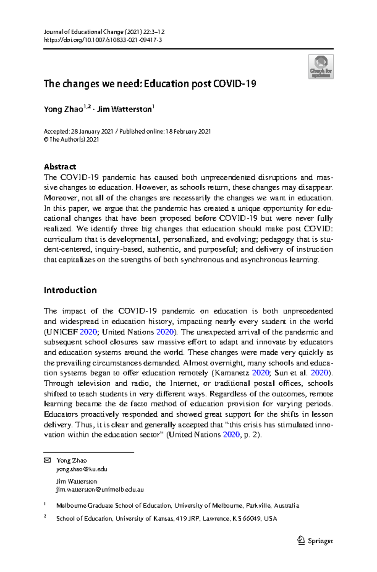 Year School Calendar - Vol.:(0123456789) doi/10.1007/s10833-021-09417 ...