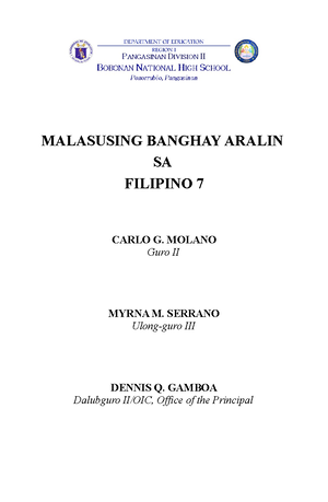 TOS-Sample practical research 1 3rd quarter - Republic of the ...