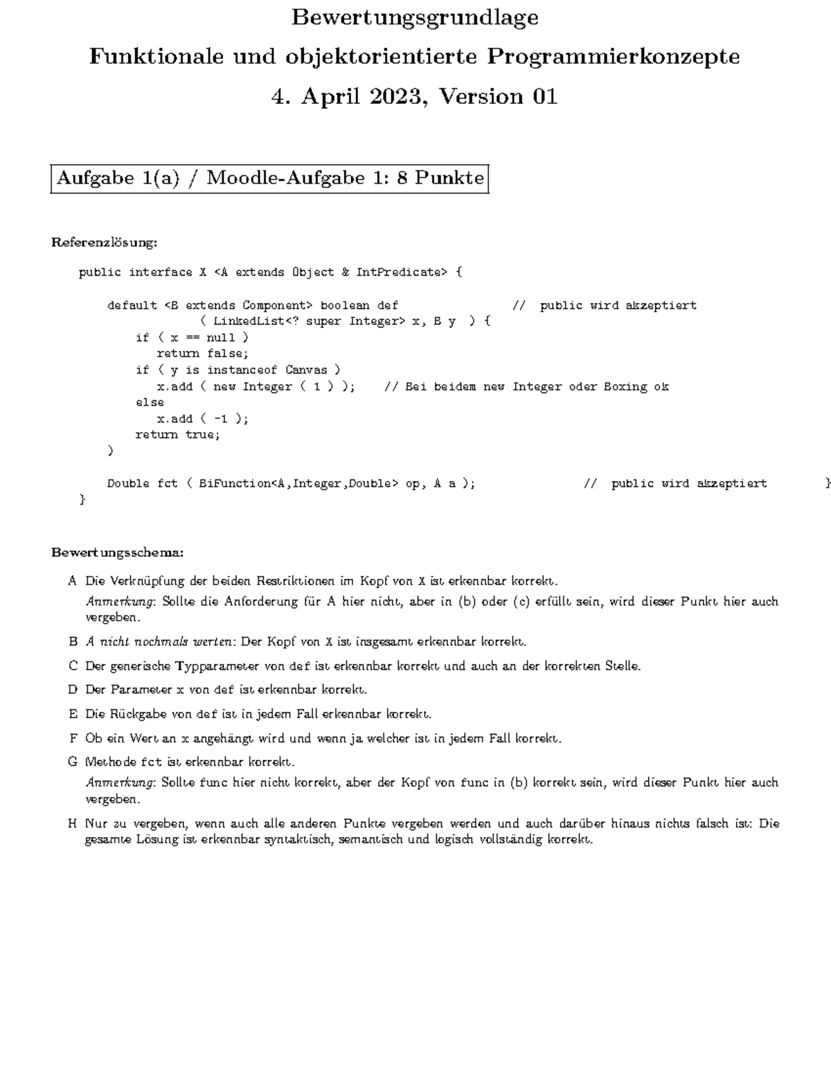 Referenzloesung FOP 2023 04 - Funktionale und objektorientierte Programmierkonzepte 4. April ...