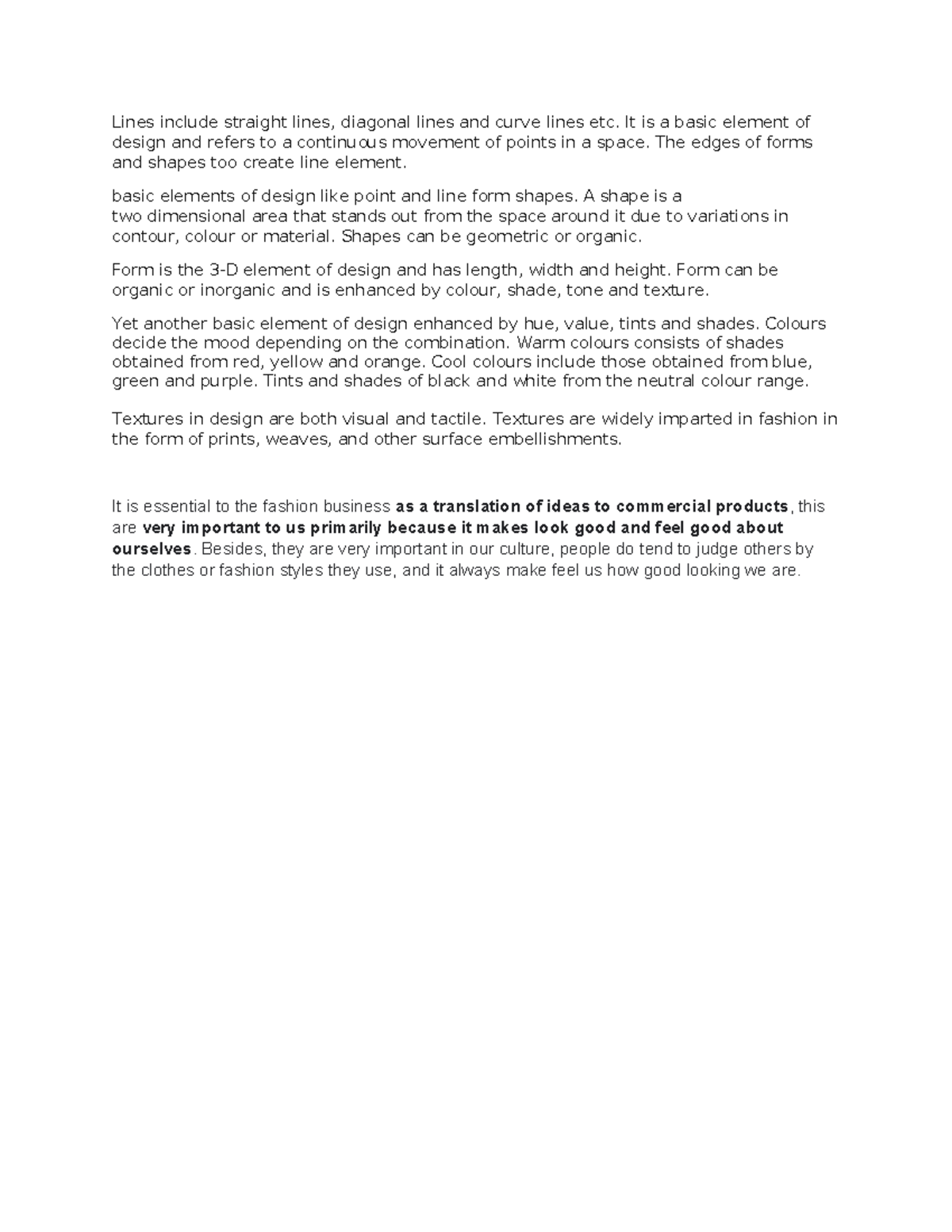 Lines include straight lines - It is a basic element of design and ...