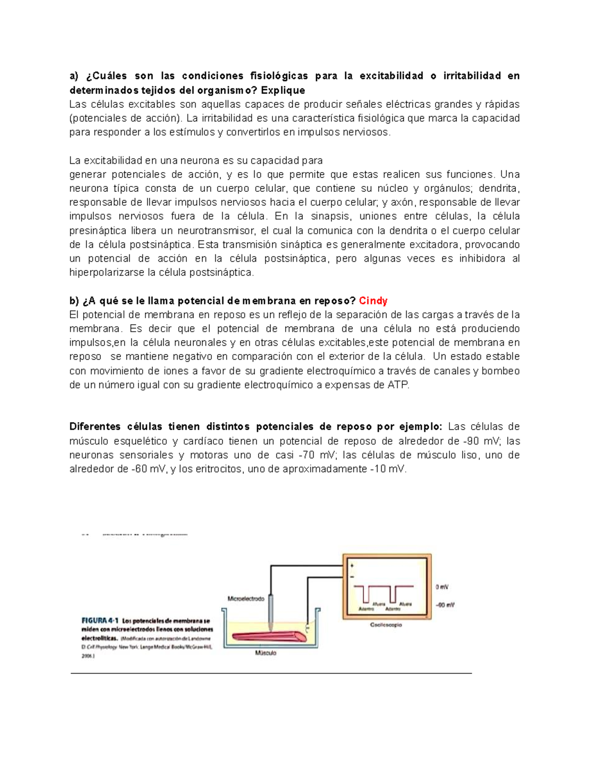 Actividad 1 physio - sss - a) ¿Cuáles son las condiciones fisiológicas ...