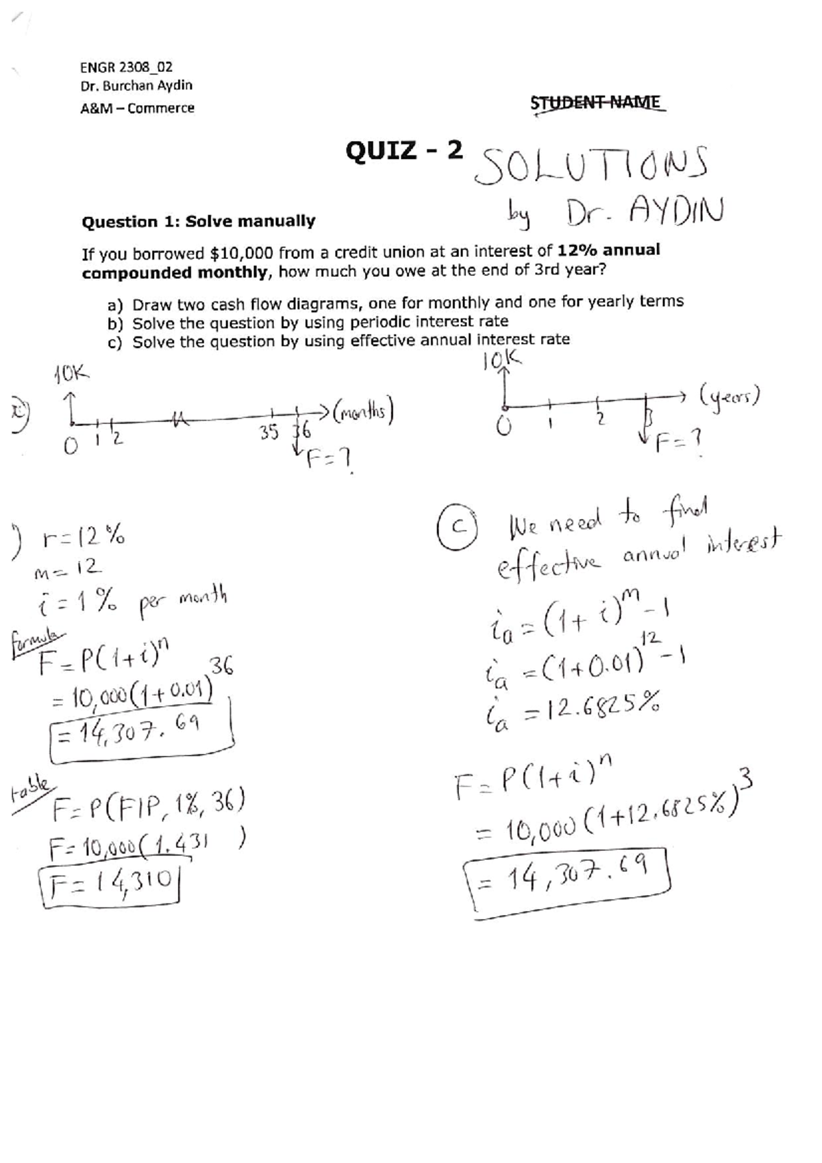 ENGR 2308 02 Quiz 2 solutions - ENGR 2308 - Studocu