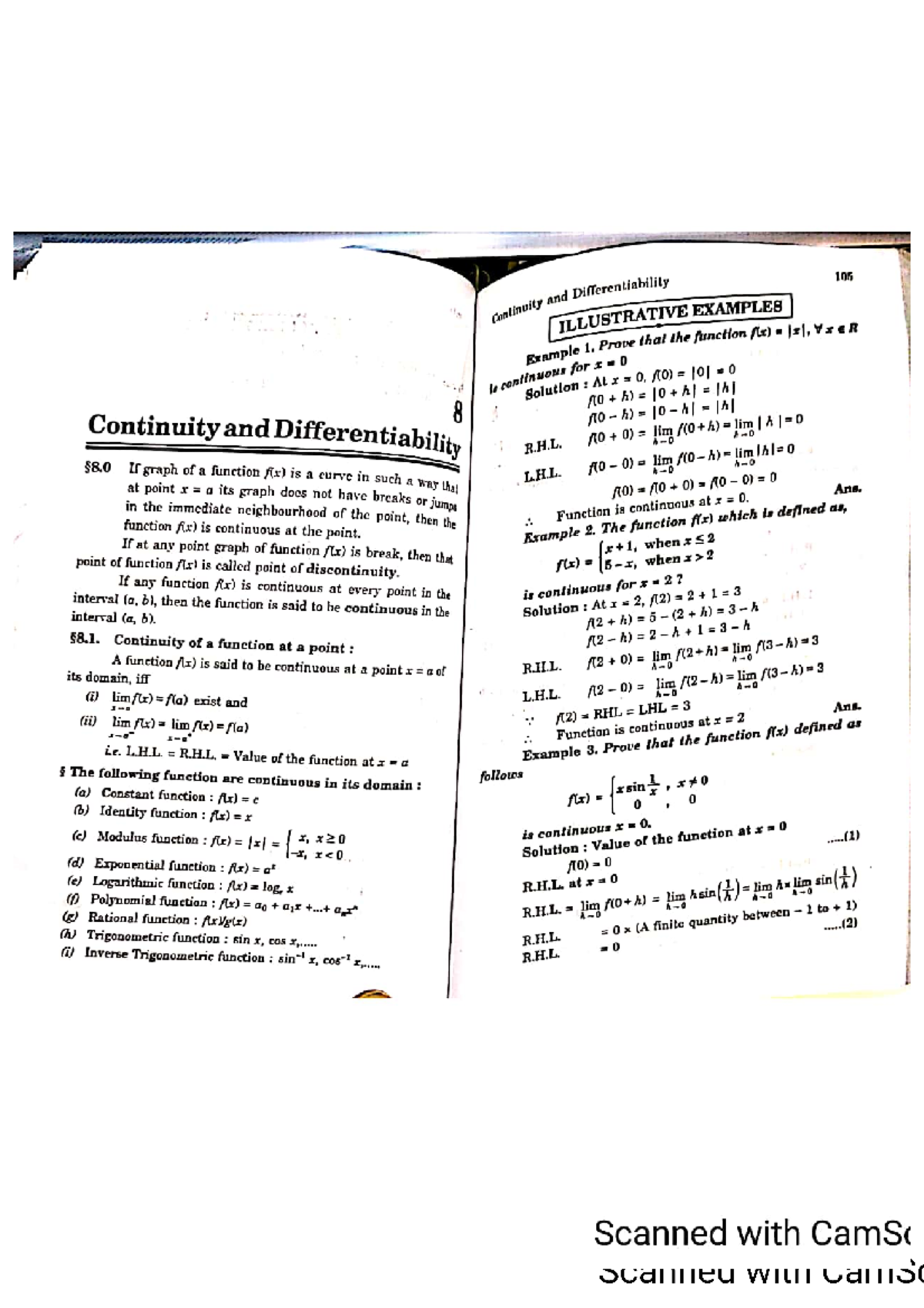 Book Continuity and Differentiability(English Medium for B - computer science and engineering ...