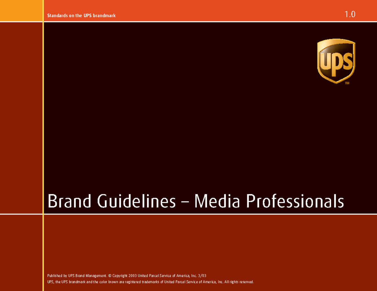 Ups pr guidelines - Brand Guidelines – Media Professionals Published by ...
