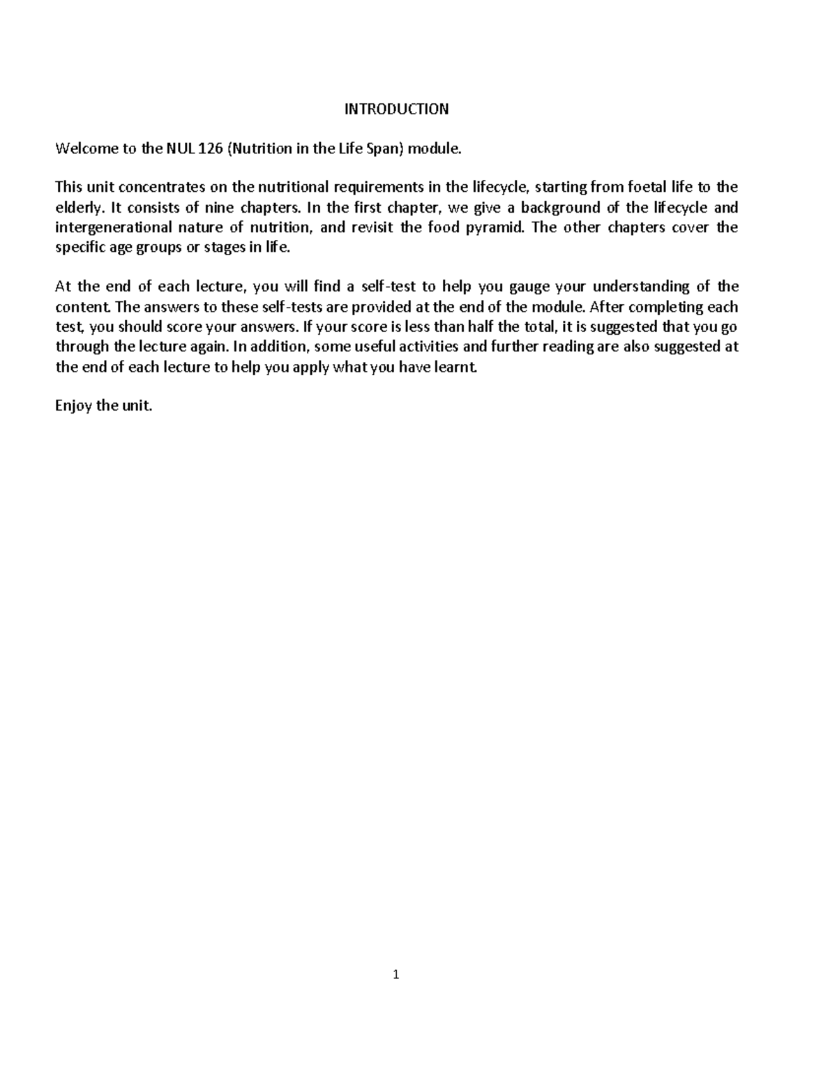 5386 nutrition in the life cycle notes kmtc certificate in nutrition ...