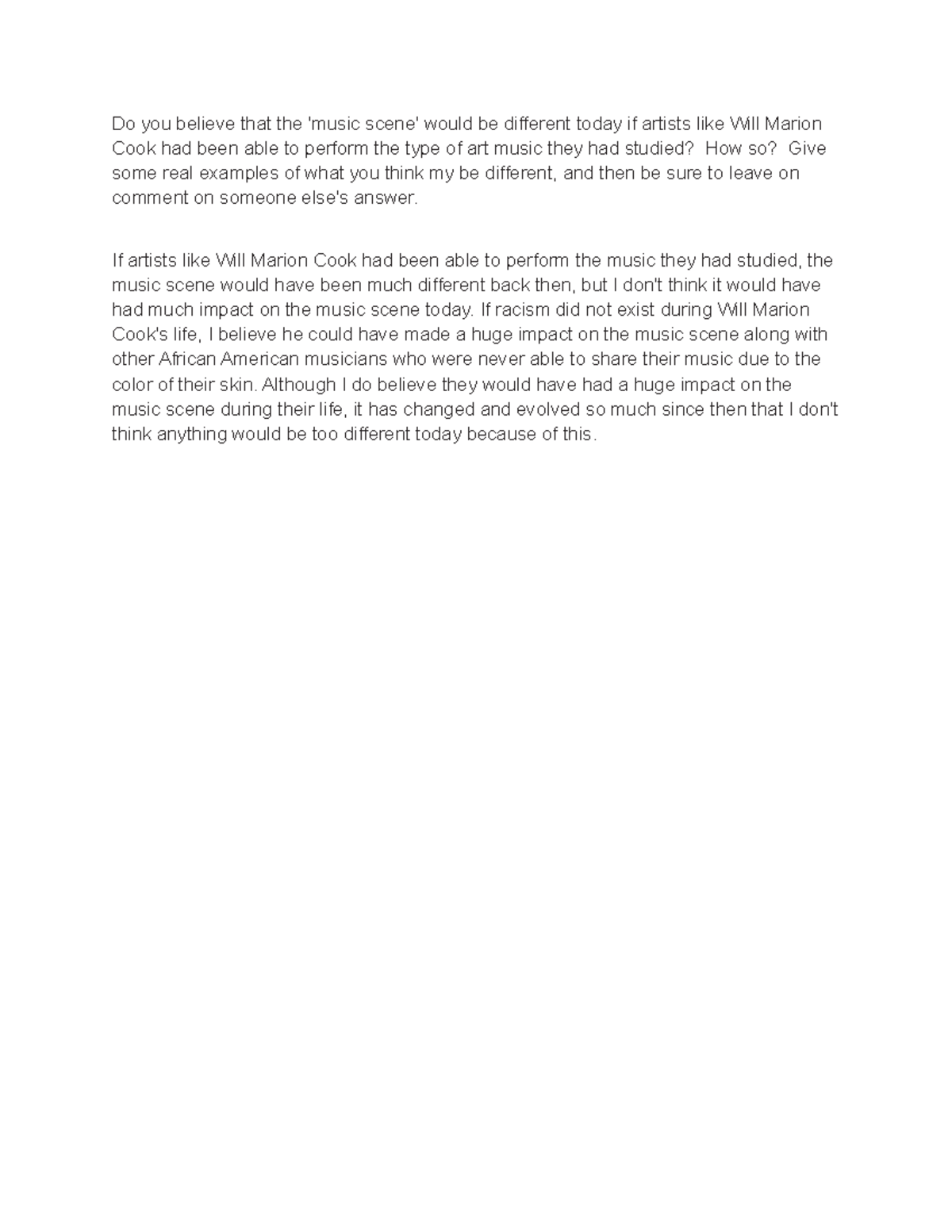 Module 02; Part 02 Discussion Board on 'Invisible Men' board 2 b - Do ...