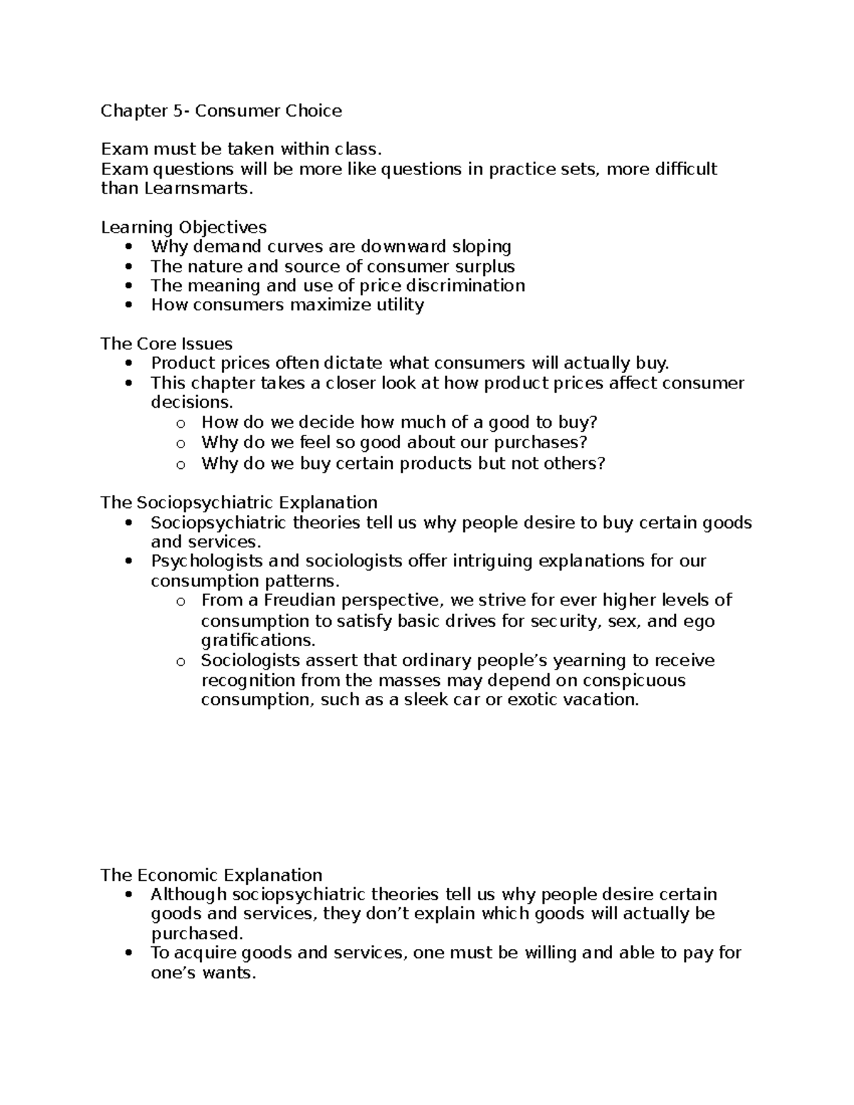 Chapter 5, Economics - Spring 2021, Professor Newman - Chapter 5 ...
