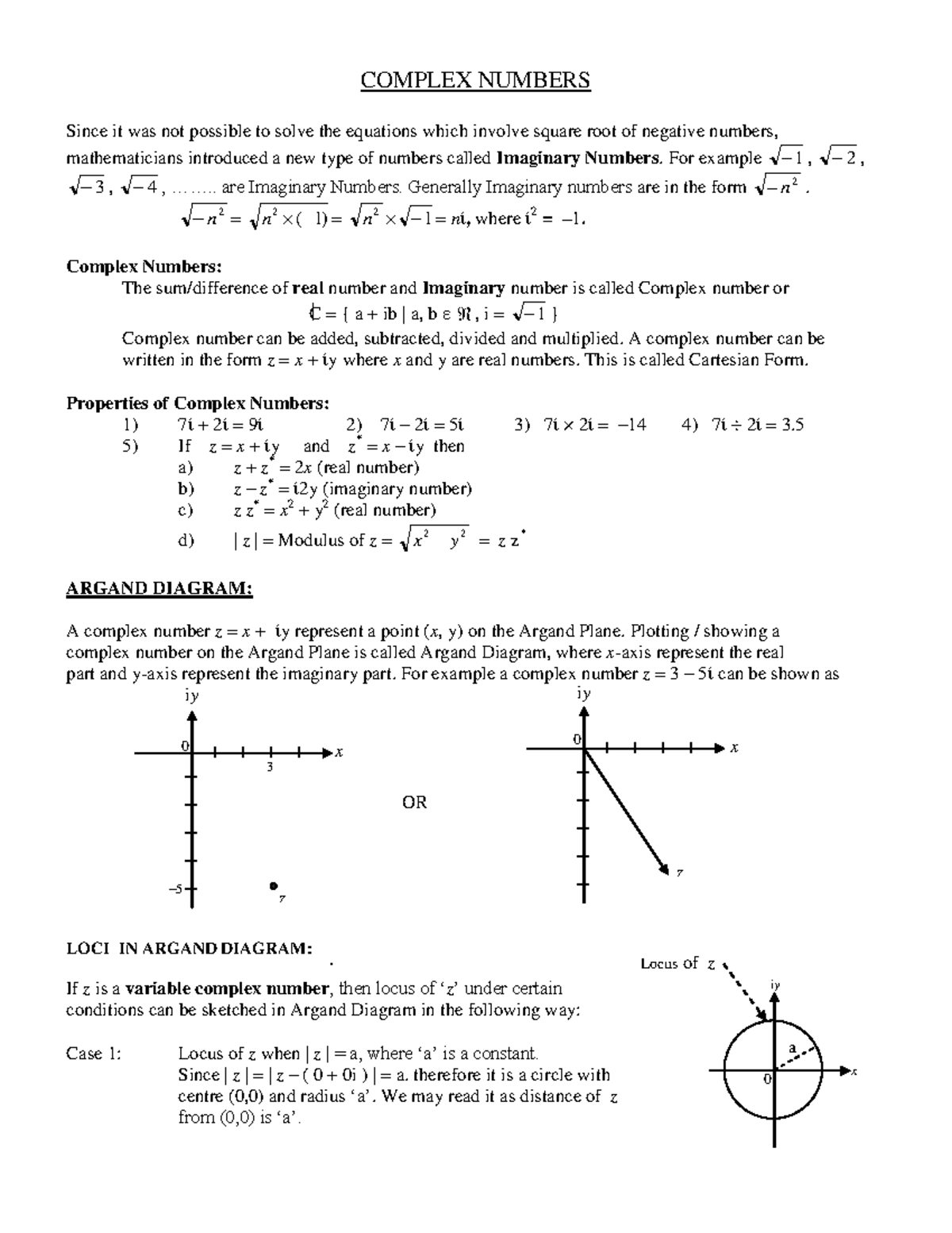 Complex Numbers - Done with the syllabus and now looking for some ...