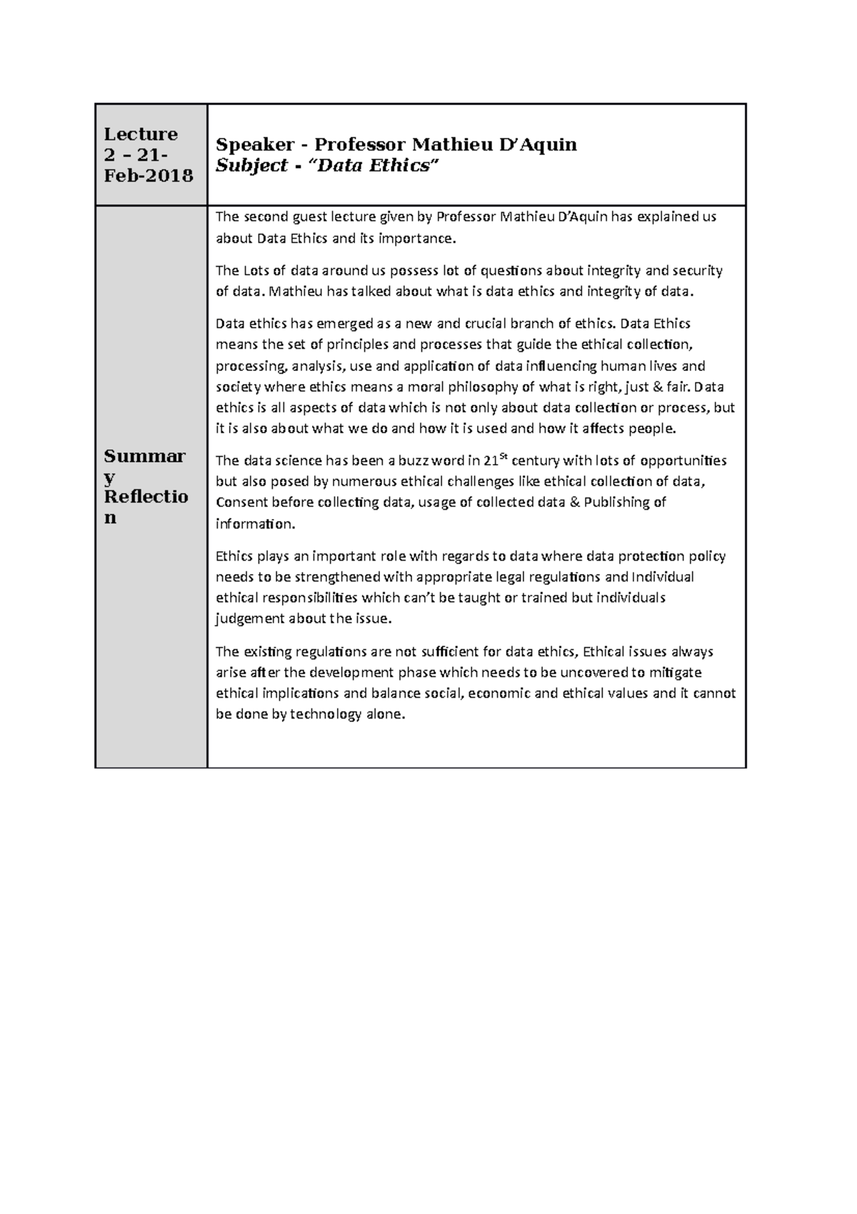 Guest lecture 2 - Summer School - Lecture 2 – 21-Feb- Speaker ...