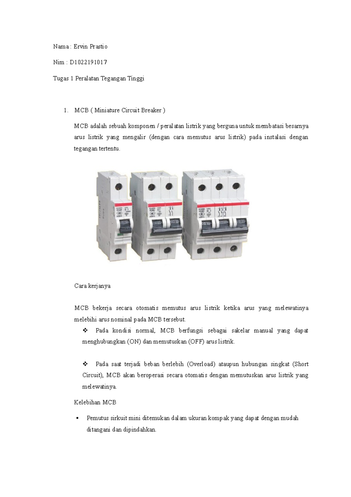 Tugas 1 PTT - Teknik Elektro - Nama : Ervin Prastio Nim : D Tugas 1 ...