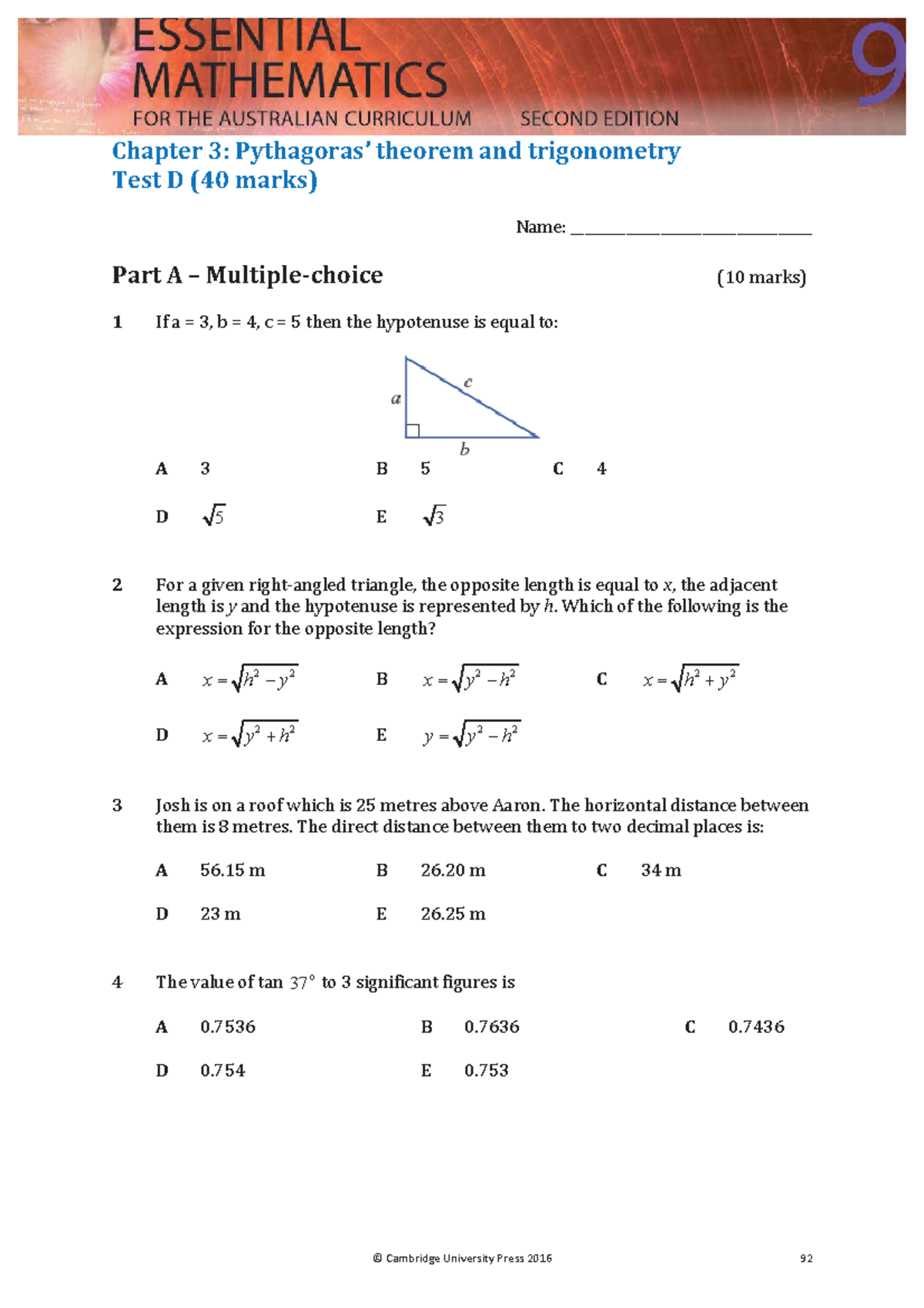 Chapter 3 test D - !"#$%&'()*(+,%"#-.'#/0(%"&.'&1(#23(%'4-.2&%',( - Studocu