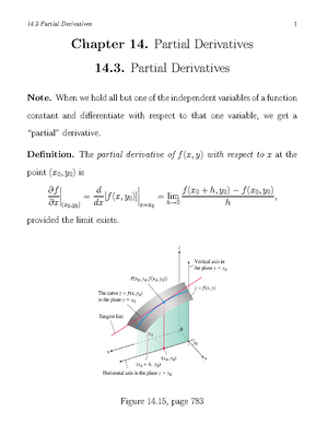 Directional Derivatives and Gradient Vectors - Chapter 14. Partial Derivatives 14. Directional ...