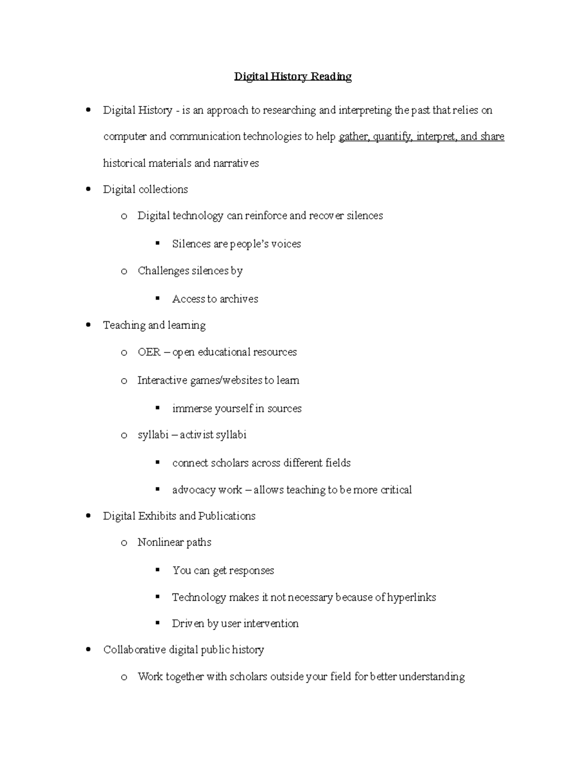 Digital History Reading - Studocu