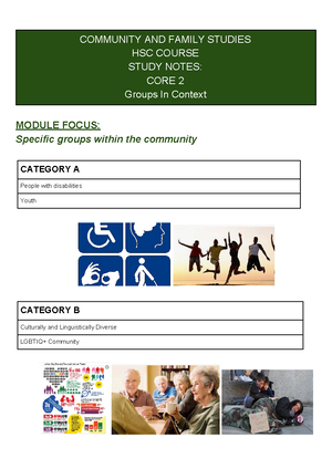 CAFS - HSC Notes Research Methodology (Core One) - COMMUNITY AND FAMILY ...